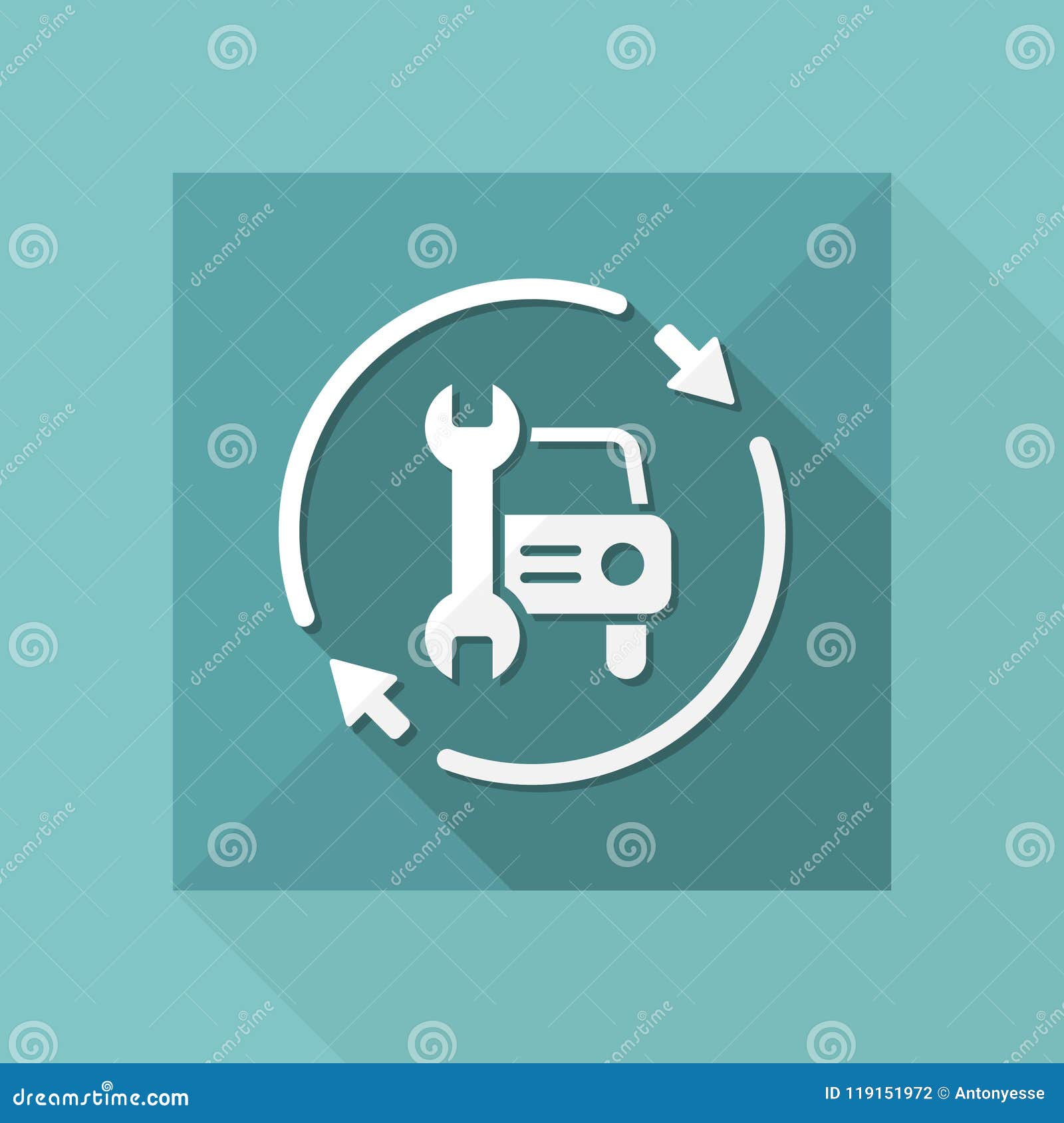 Full Car Assistance Services - Vector Web Icon Stock Vector ...