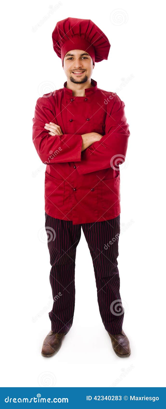 Full chef stock image. Image of posing, uniformed, camera - 42340283