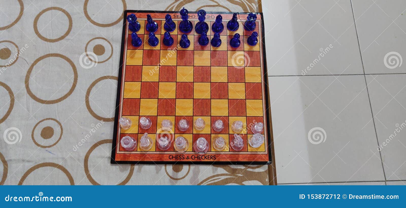 Full chess board stock photo. Image of play, board, chess - 153872712