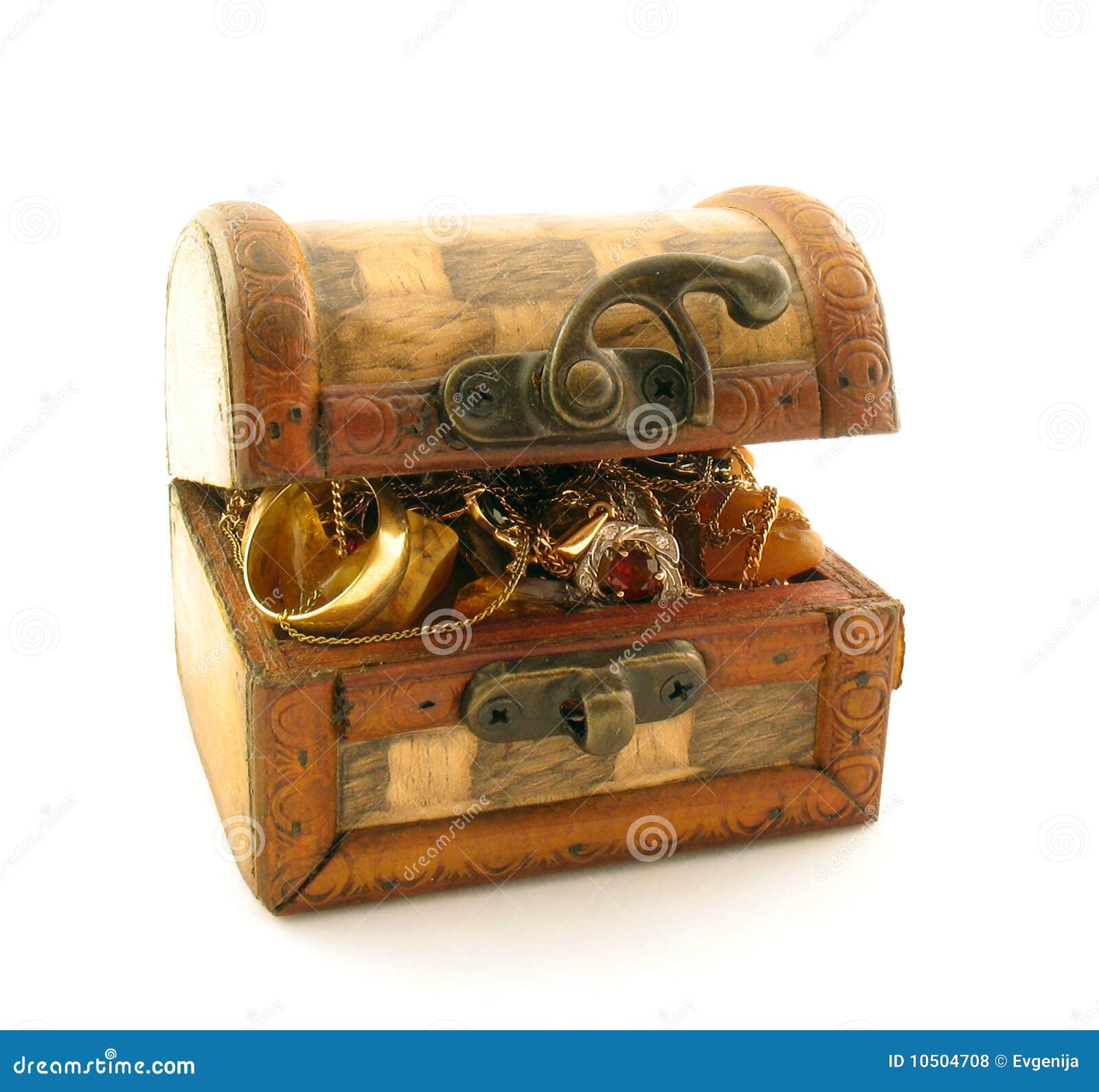 Full chest of treasure stock photo. Image of goods, jewelry - 10504708