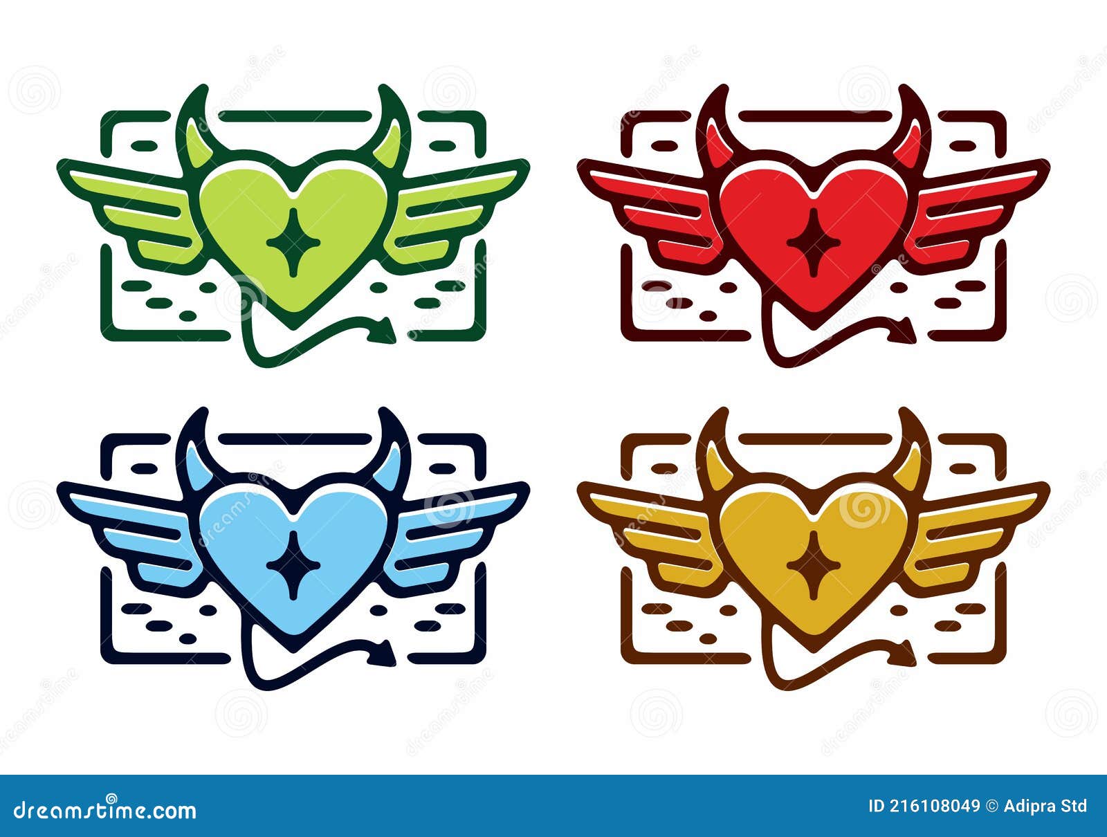 Devil In Love Flat Vector Illustration. Amorousness, Beguin, Fondness ...