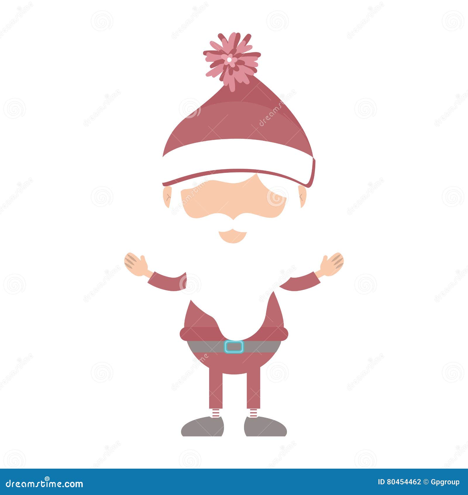 Full Color Santa Claus Image Blurred Stock Vector - Illustration of ...