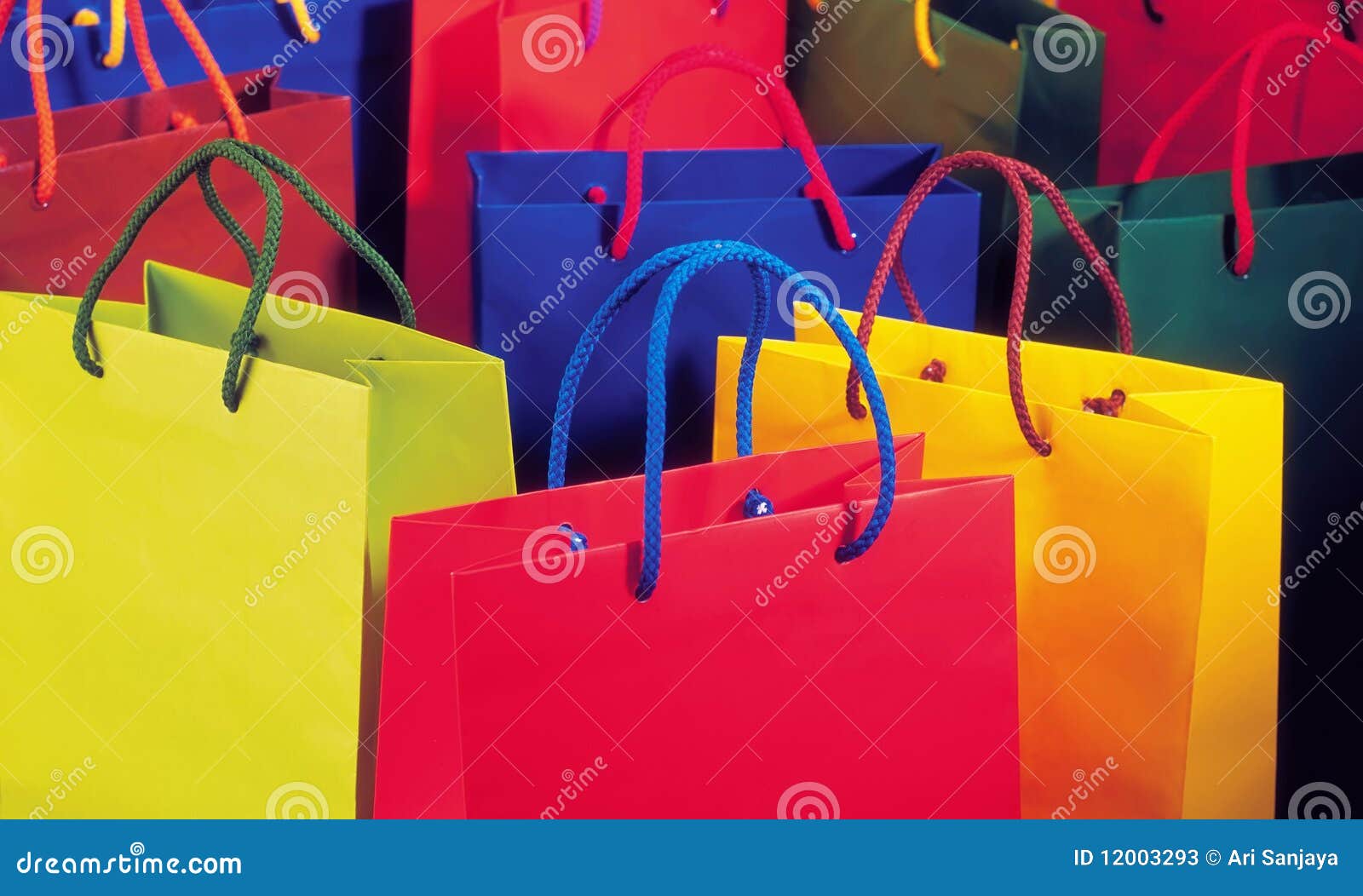 Full Color shopping bag stock image. Image of background - 12003293