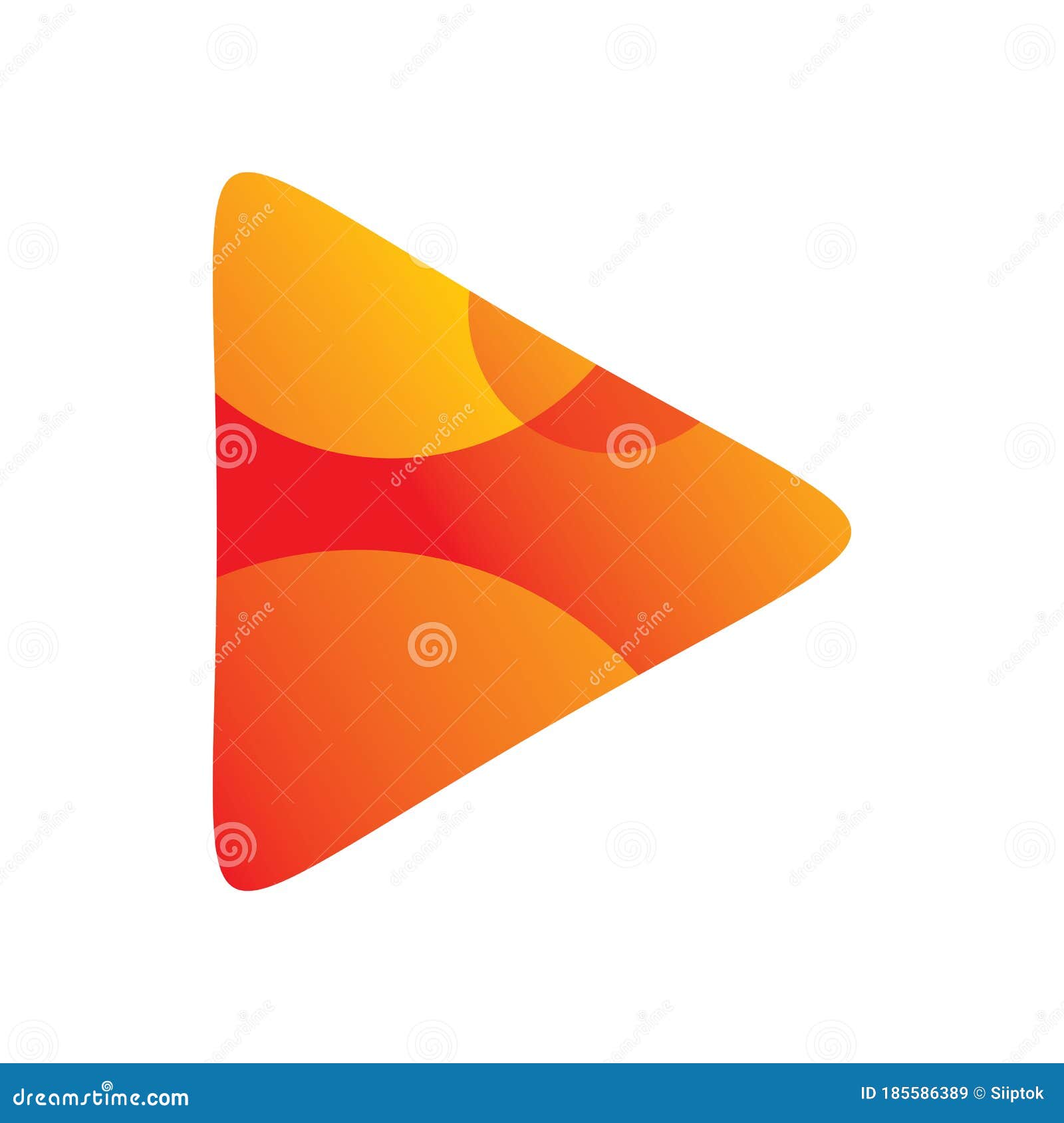 Full Color Triangle Play Media Logo Design Stock Illustration ...
