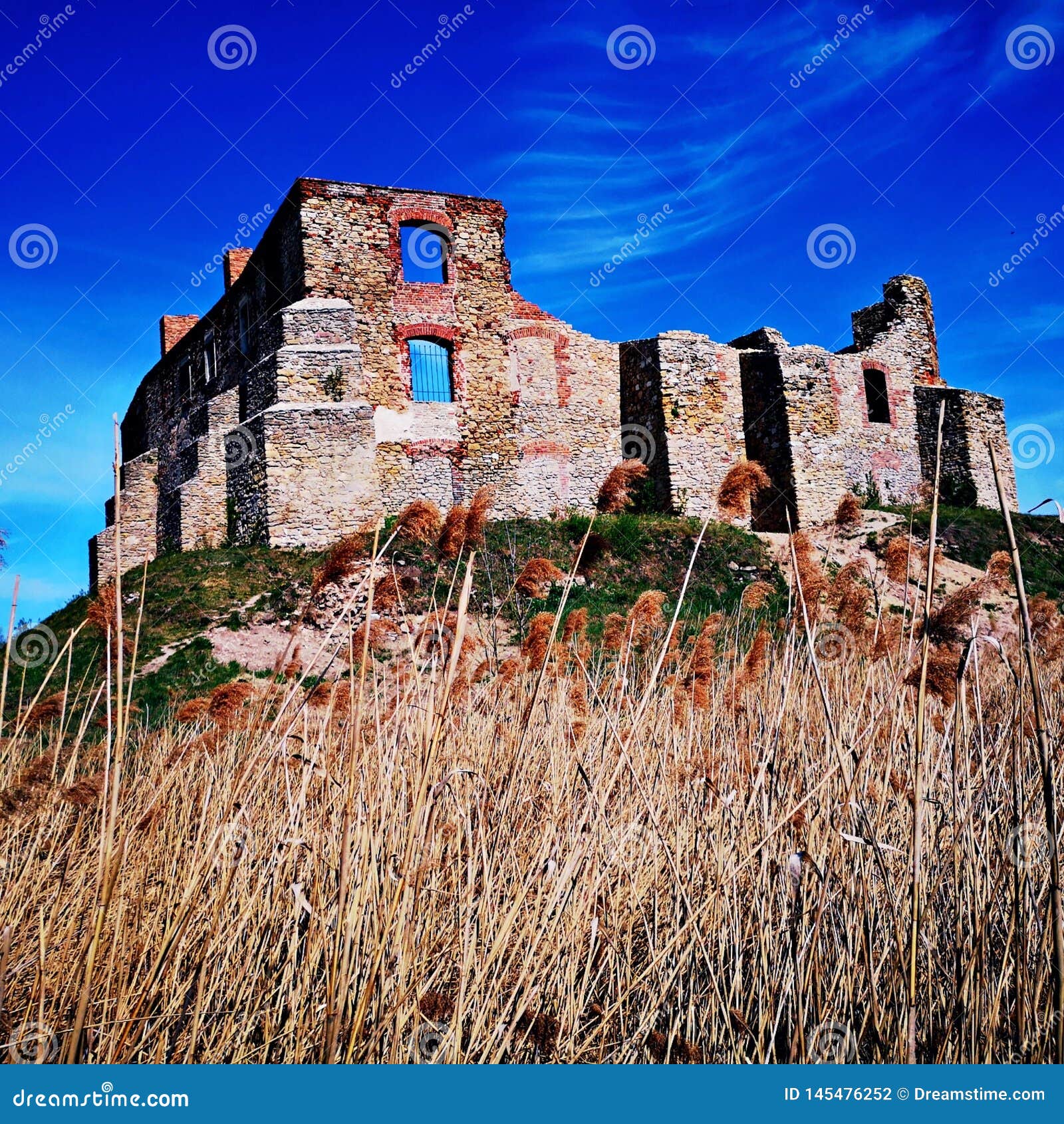 Full of Color Ruins of the Castle Stock Photo - Image of color, colour ...