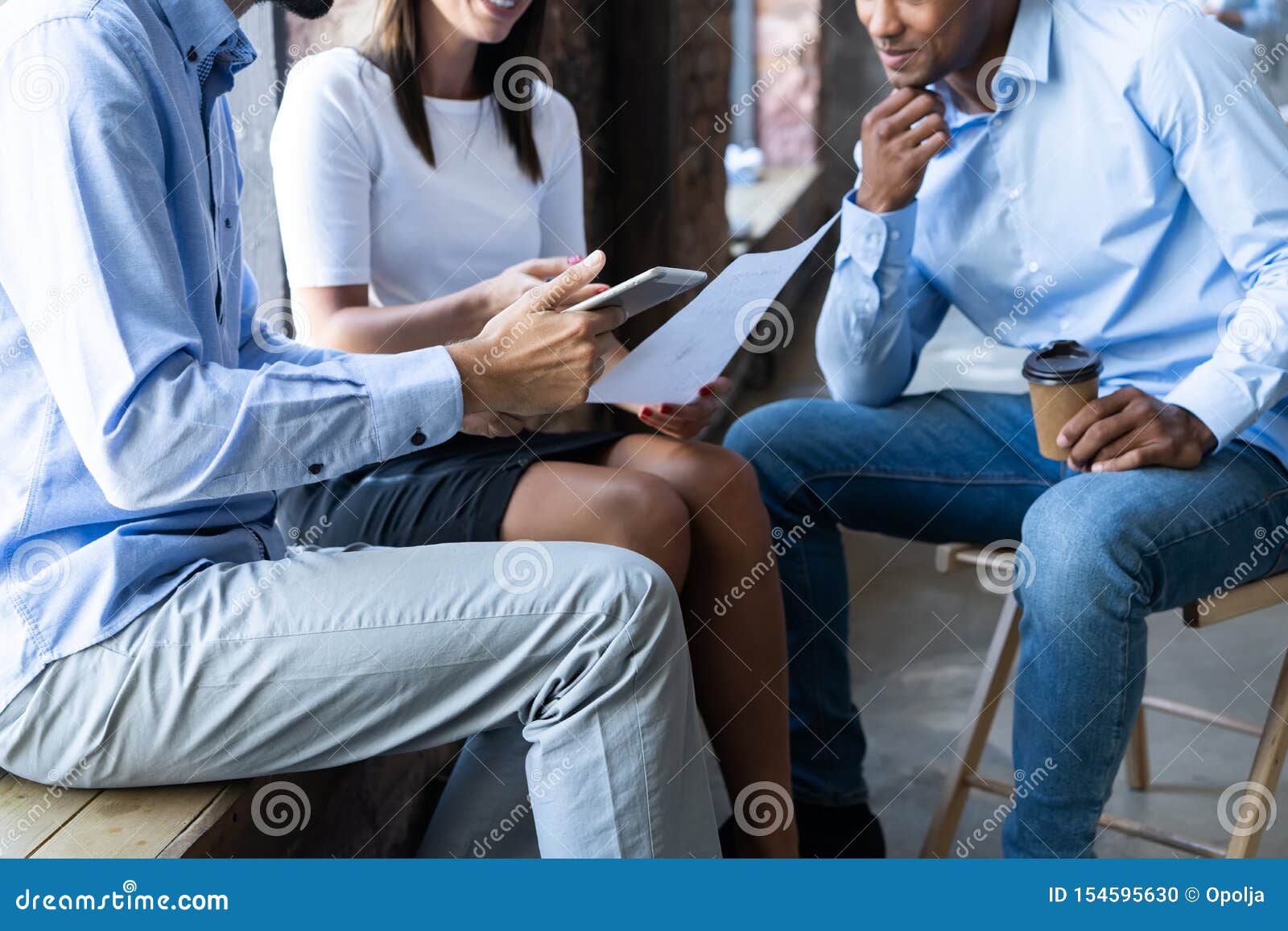 Full Concentration at Work. Corporate Team Working Colleagues Working ...