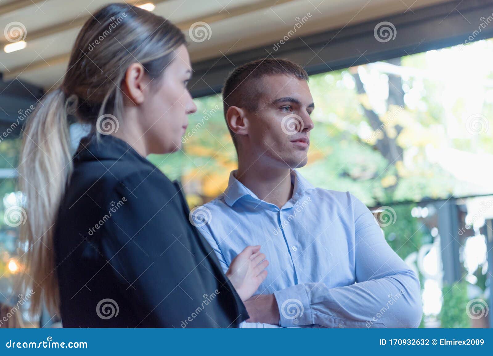 Full Concentration at Work. Group of Young Business People Working and ...