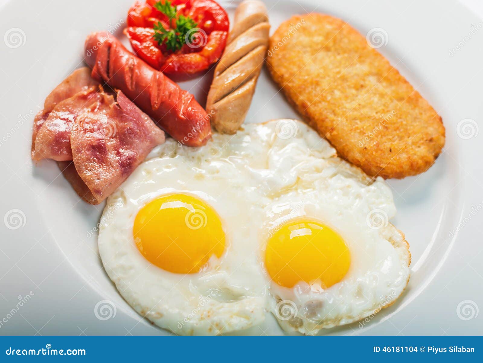 Full Cooked English Breakfast Stock Photo - Image of full, british ...