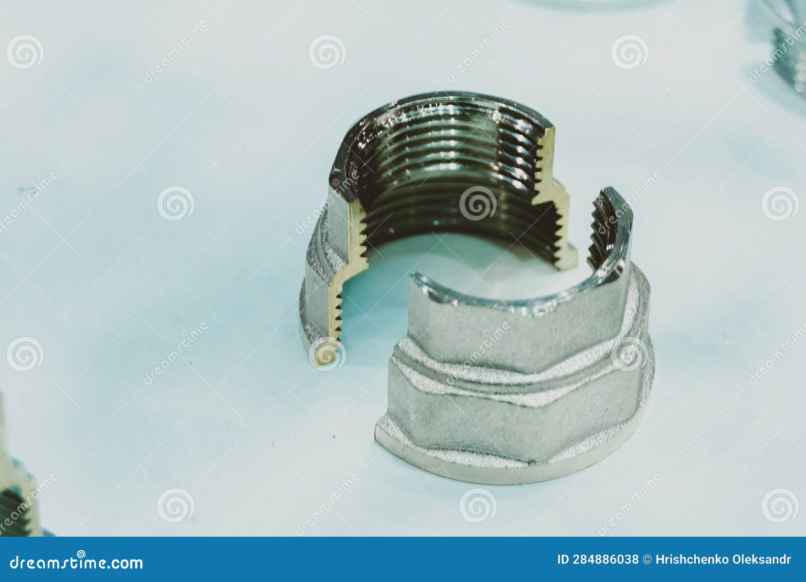 The Full-through Coupling is Reduction in Cross-section Stock Photo ...