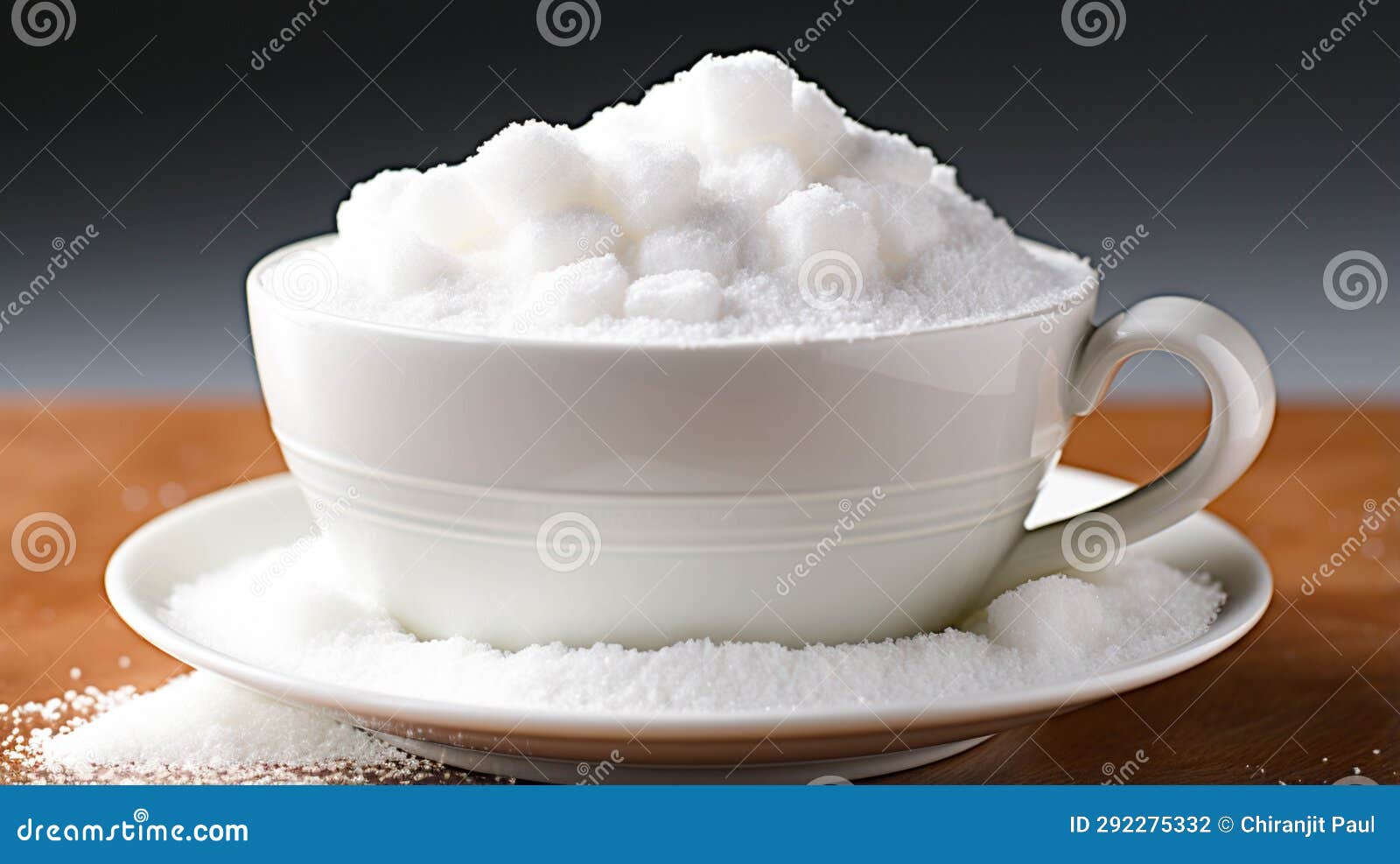 A Full Cup Sugar on White Background Stock Photo - Image of ideas ...