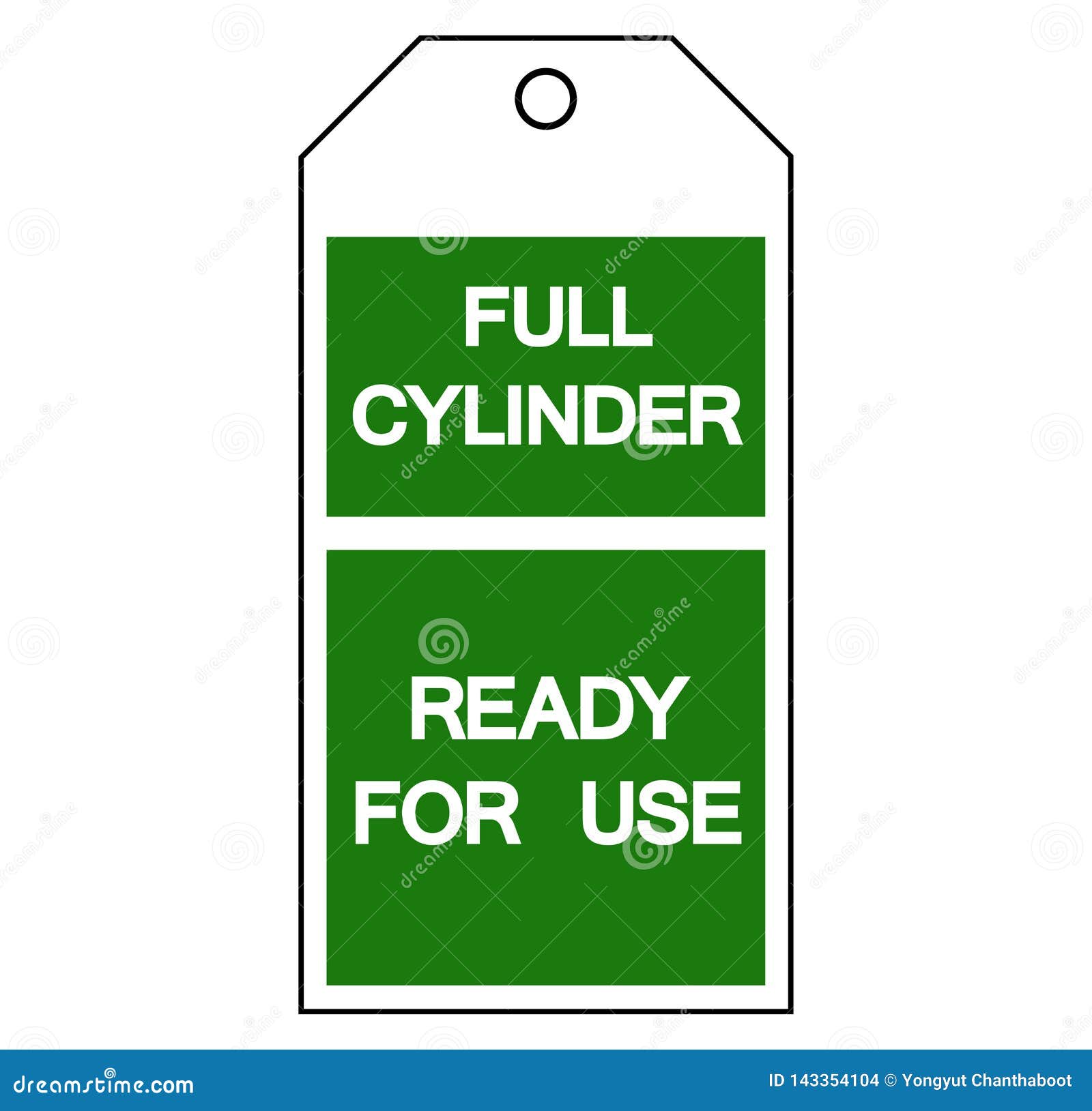 Full Cylinder Ready for Use Tag Symbol Sign,Vector Illustration ...