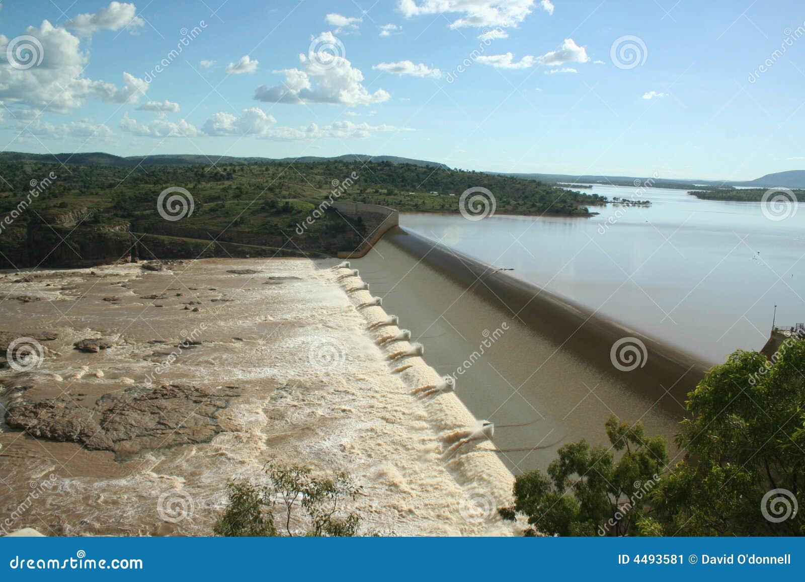 Full Dam stock image. Image of flow, science, water, burdekin - 4493581