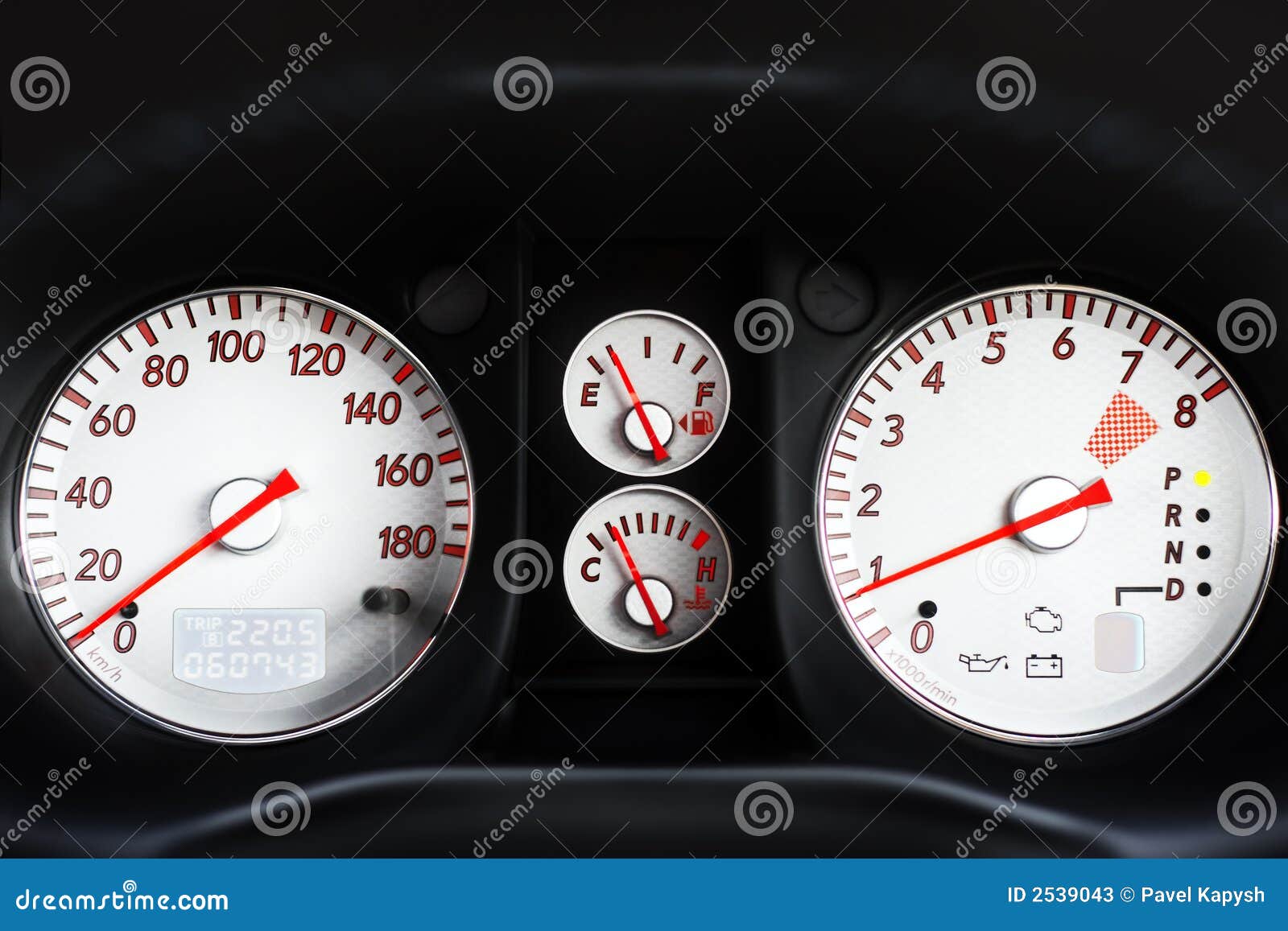 Full Dash of Sport Car stock image. Image of driving, glowing - 2539043