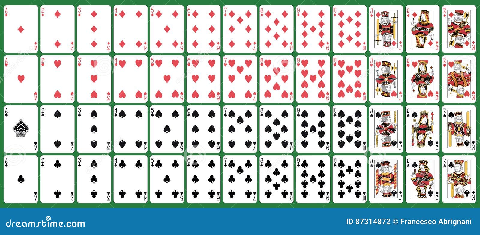 Full deck original figures stock vector. Illustration of royal - 87314872