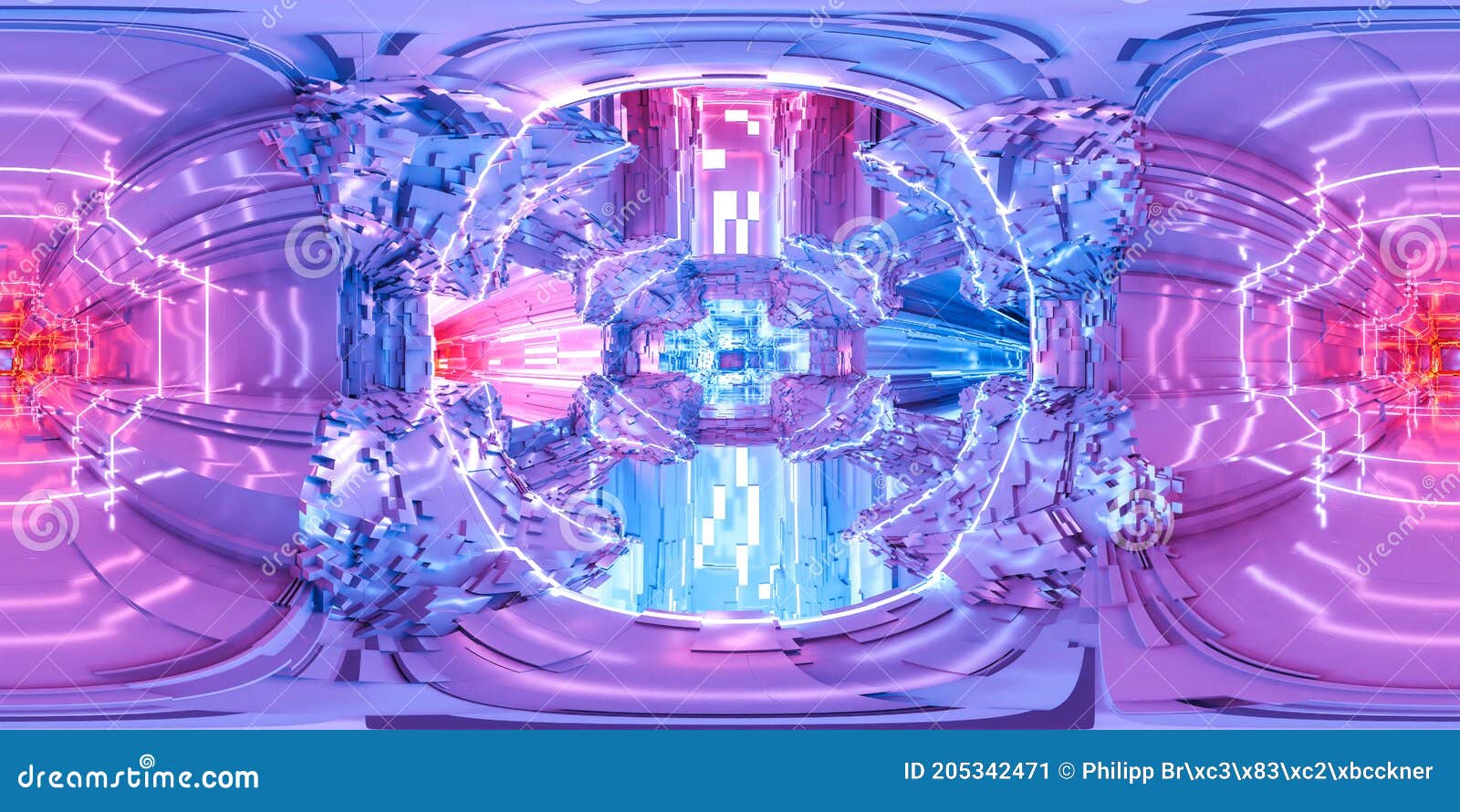 Full 360 Degree Equi Rectangular Seamless Hdr Panorama of Technology ...