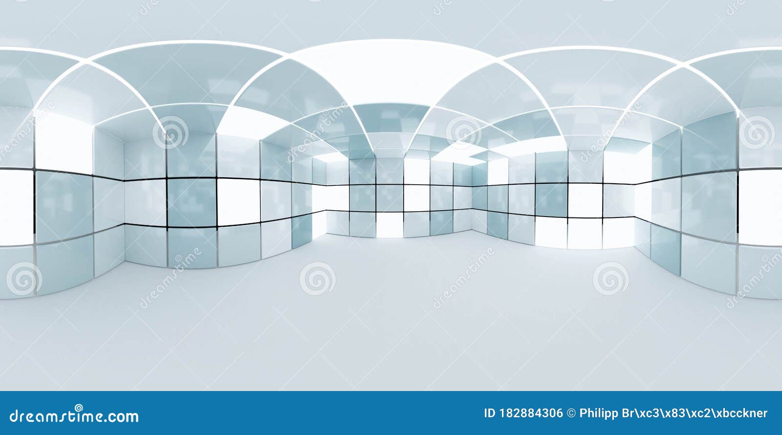 Full 360 Degree Equirectangular Panorama Hdri of Modern Futuristic ...