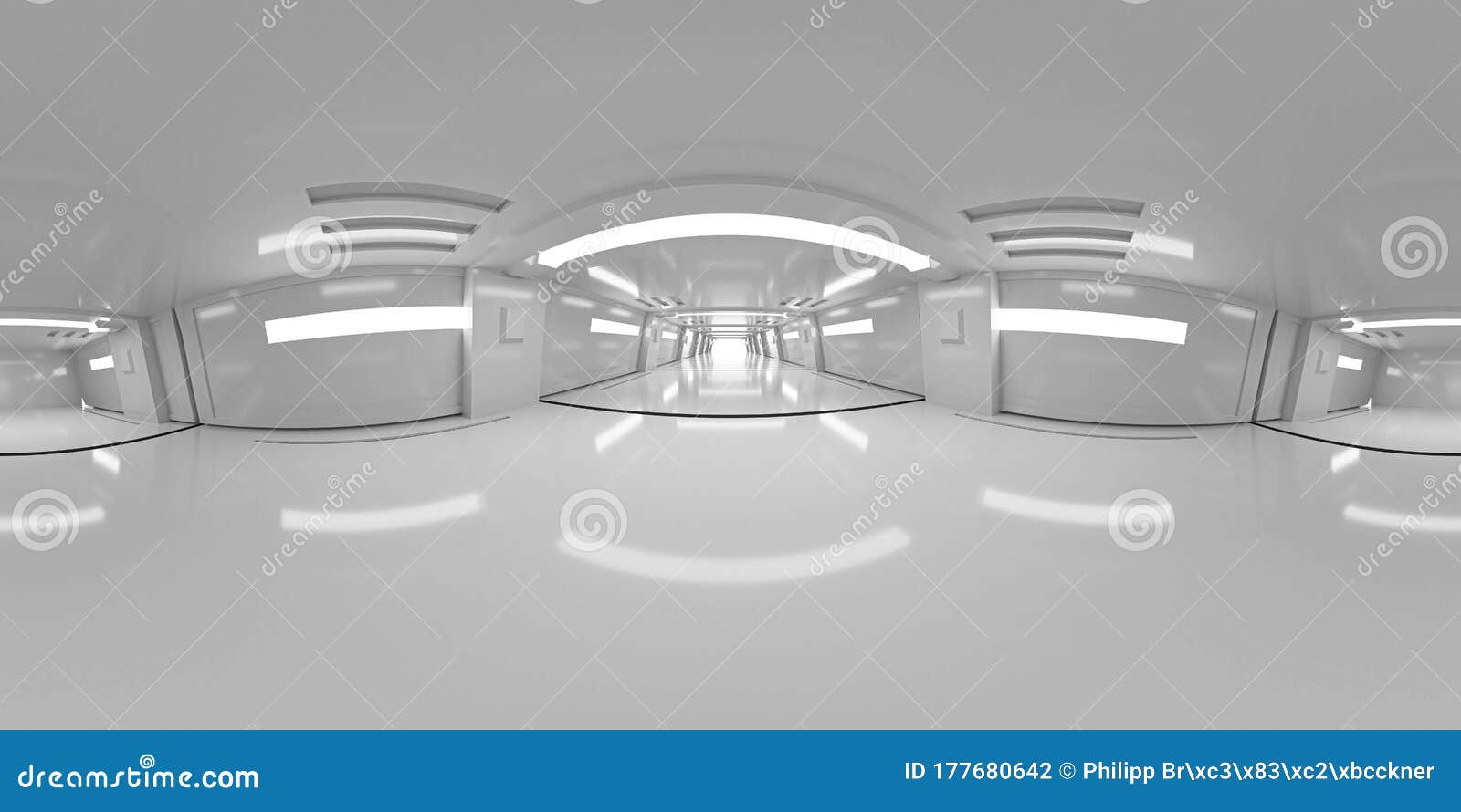 Full 360 Degree Equirectangular Panorama Hdri of Modern Futuristic ...