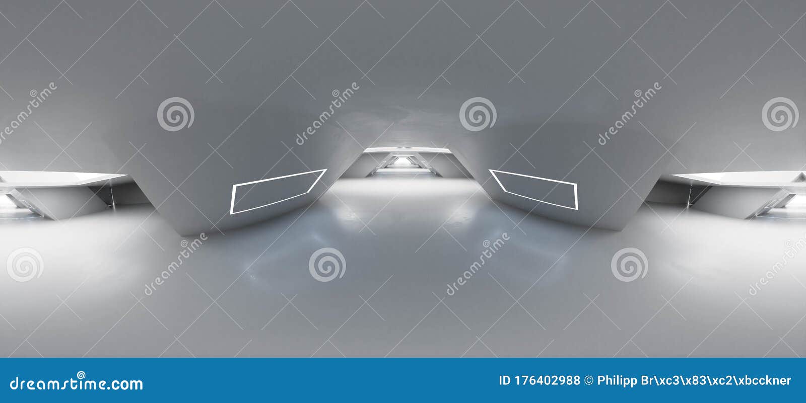 Full 360 Degree Equirectangular Panorama Hdri of Modern Futuristic ...