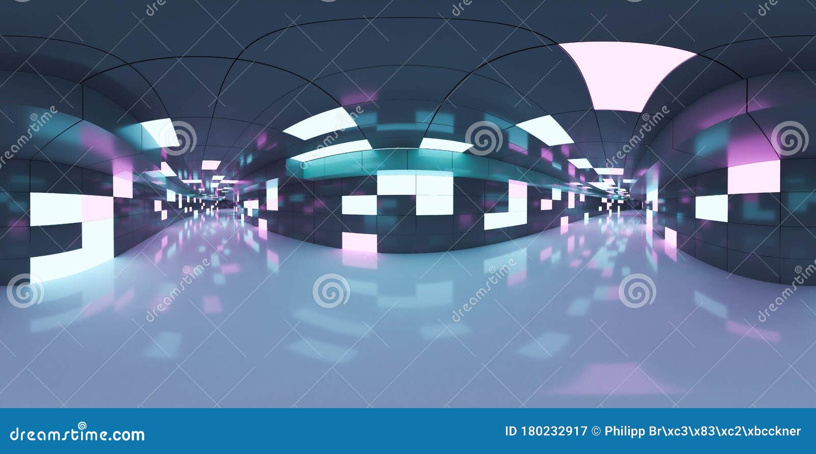 Full 360 Degree Equirectangular Panorama Hdri of Modern Futuristic ...