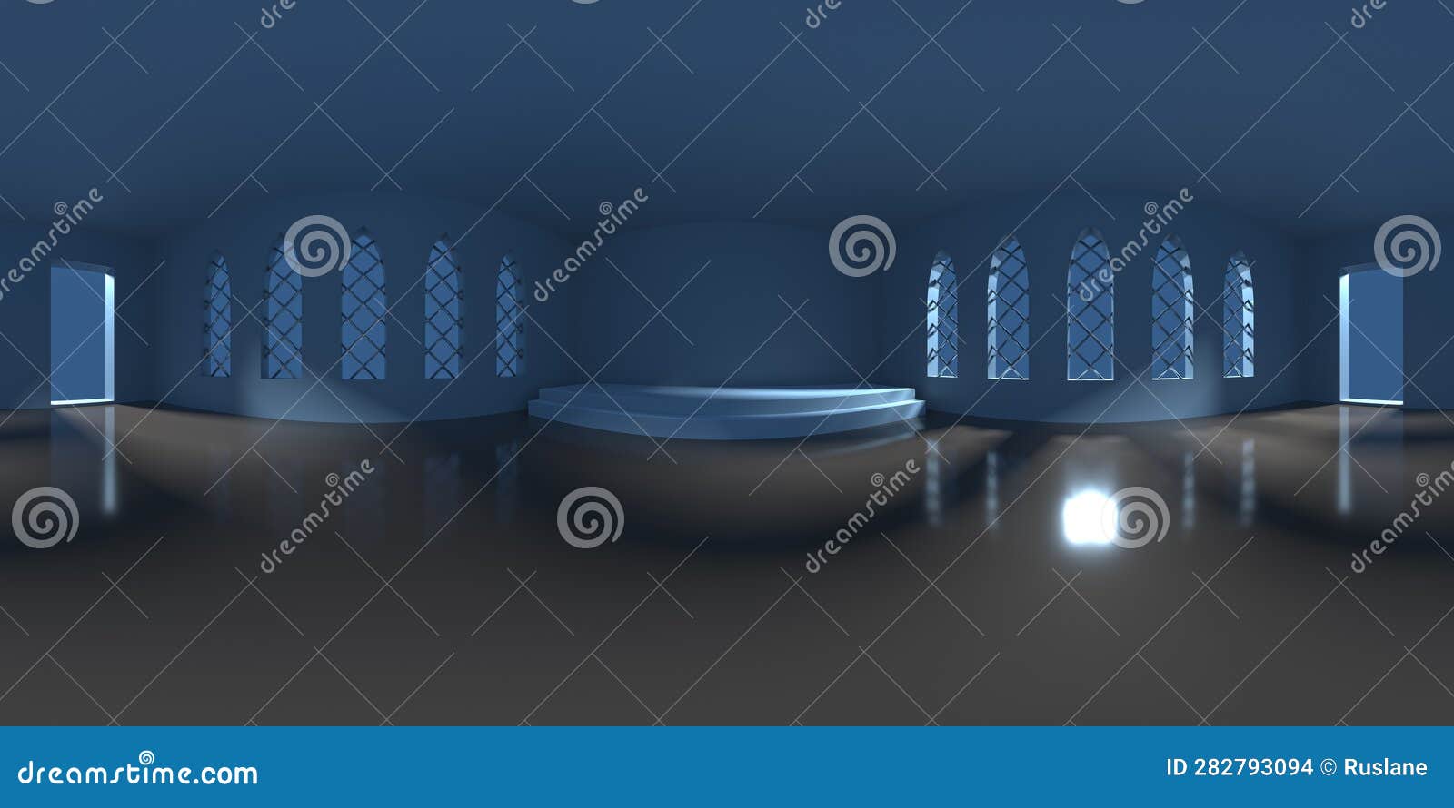 Full 360 Degree Hdri Spherical Panorama. 3D Visualization 10K Stock Illustration - Illustration ...