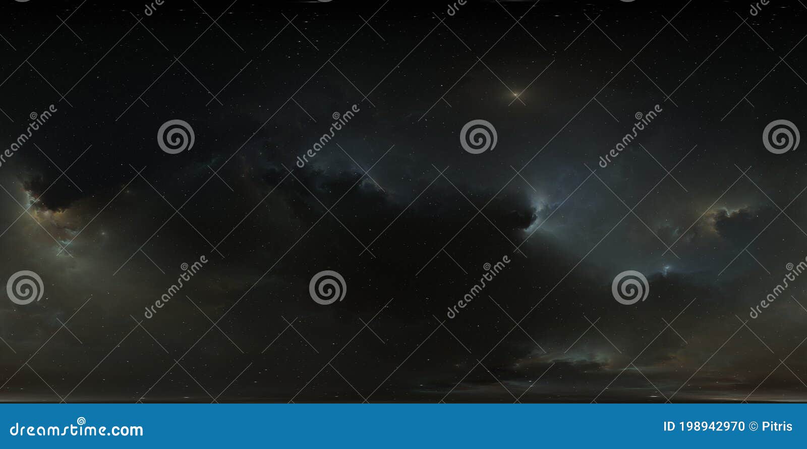 Full 360 Degree Space Background. Equirectangular Projection ...