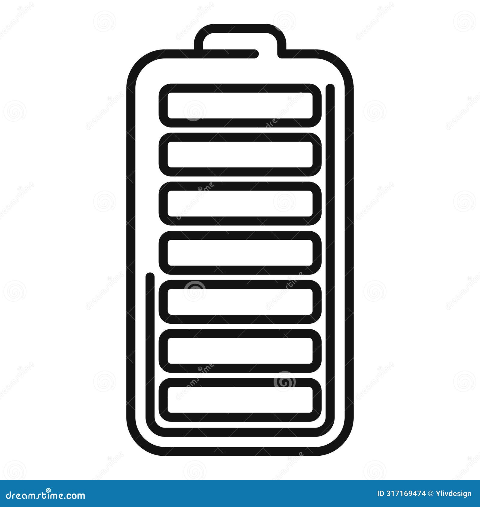 Full Electrical Battery Icon Outline Vector. Cell Capacity Stock ...