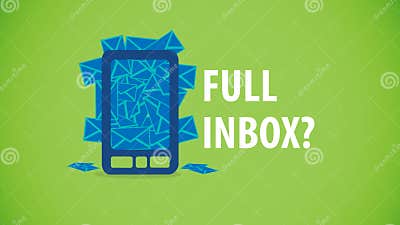 Full Email Mobile Inbox stock vector. Illustration of hack - 31589133