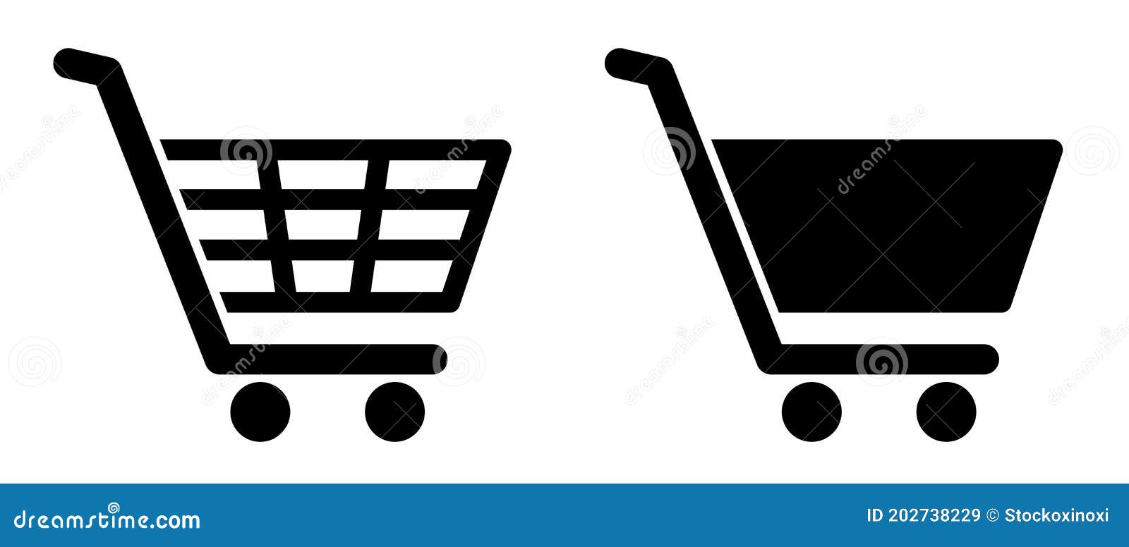 Full and Empty Shopping Cart Symbol Shop and Sale Icon Stock Vector ... Full and Empty Shopping Cart Symbol Shop and Sale Icon Stock Vector ...