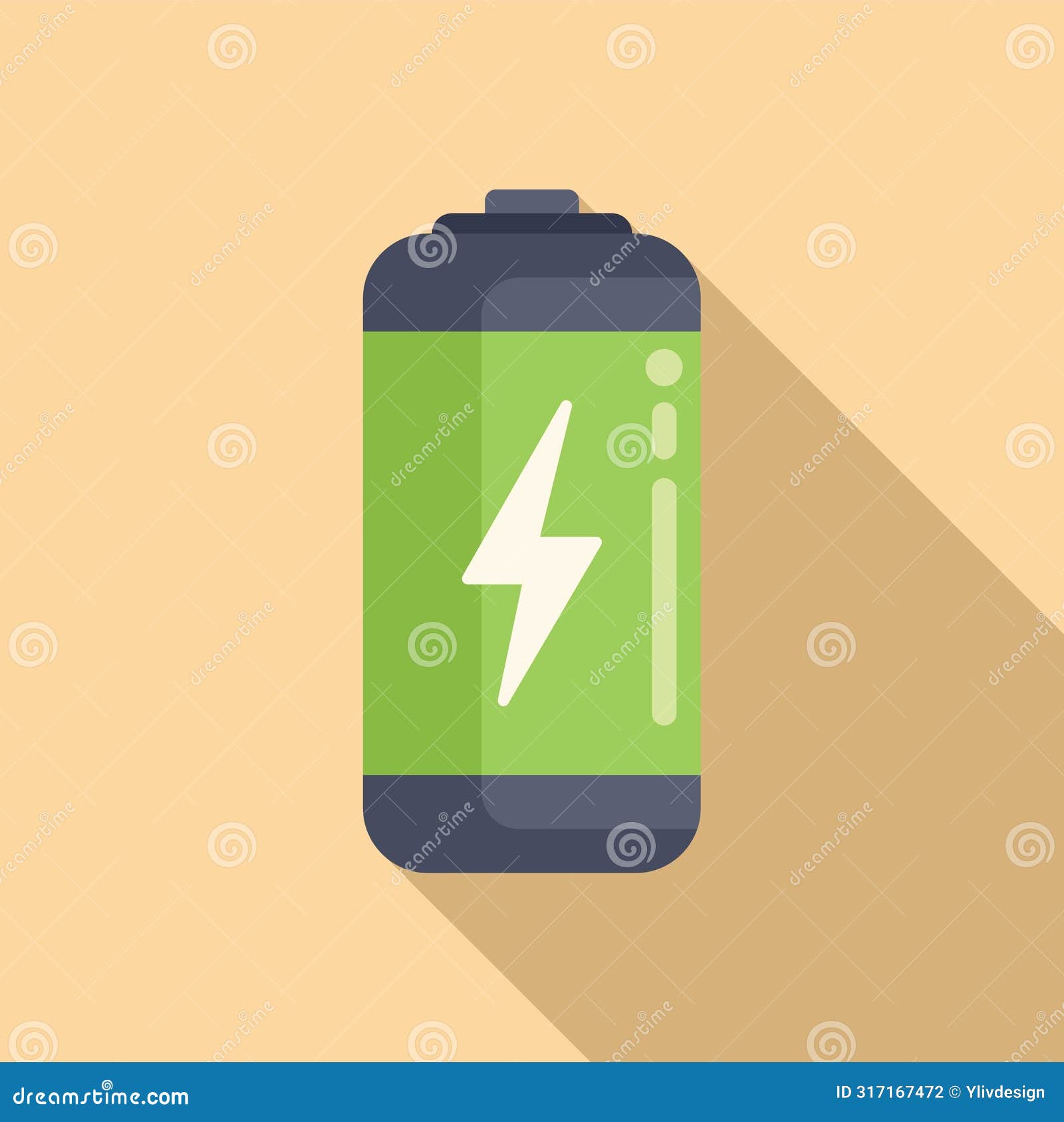 Full Energy Battery Icon Flat Vector. Load Indicator Stock Illustration ...