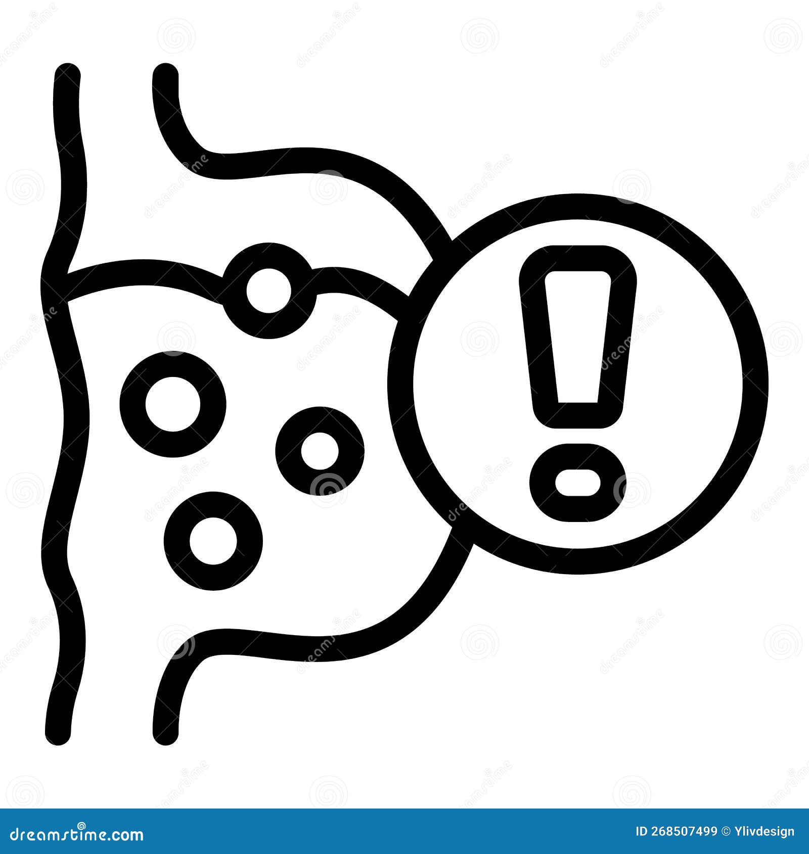 Full Enzymes Icon Outline Vector. Amino Peptide Stock Illustration ...