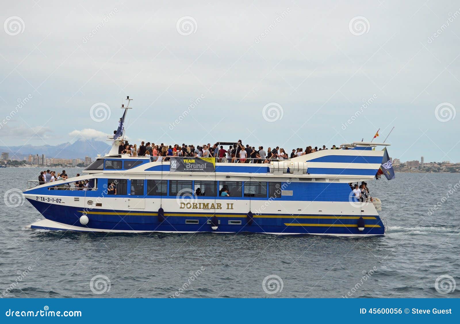 A Full Ferry Boat - Passengers Water Transport Commuting Editorial ...