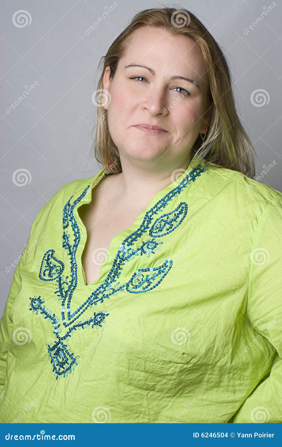 Full Figure Woman with Kirky Smile Stock Photo - Image of beautiful ...
