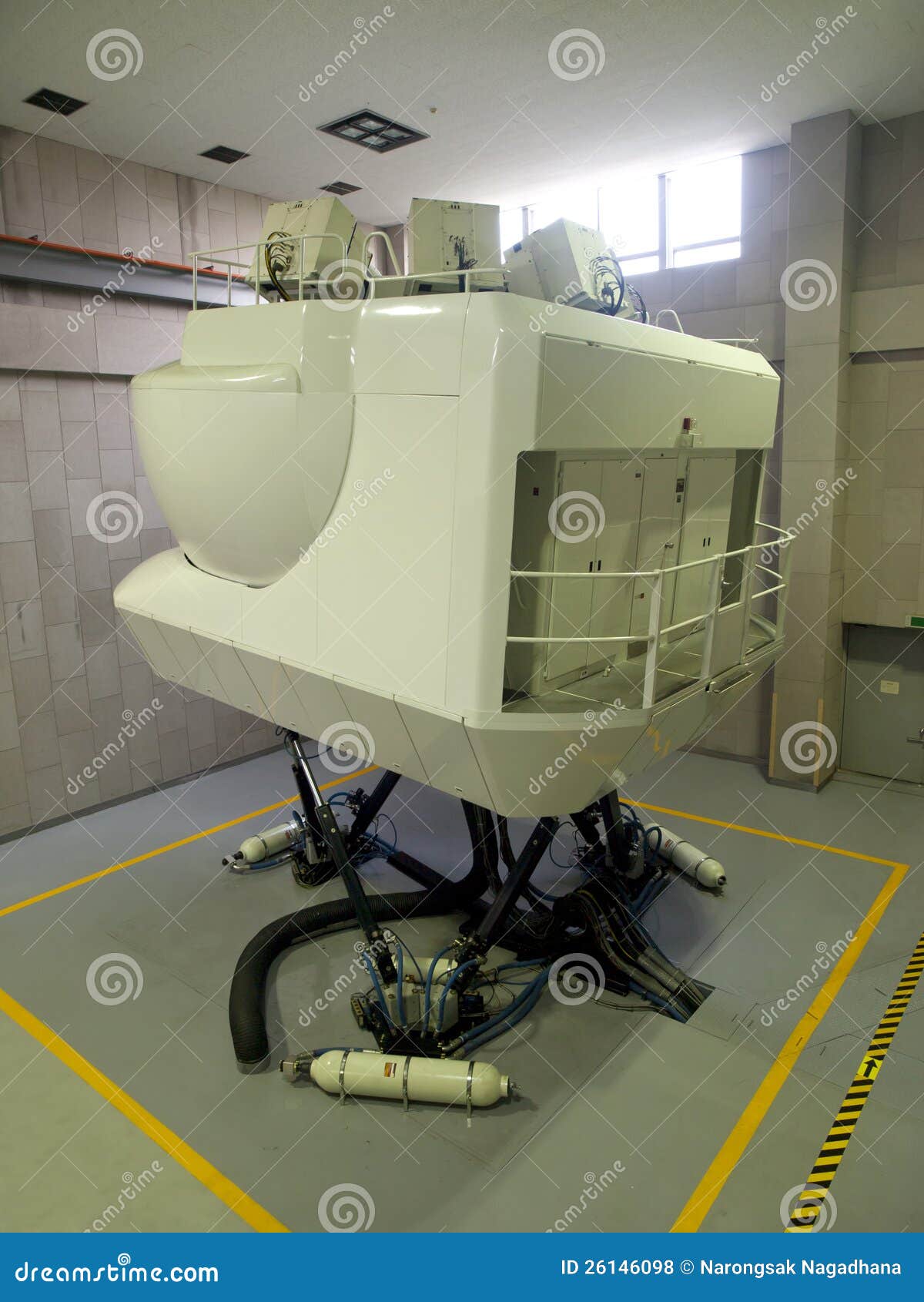 Full Flight Simulator stock photo. Image of instrument - 26146098