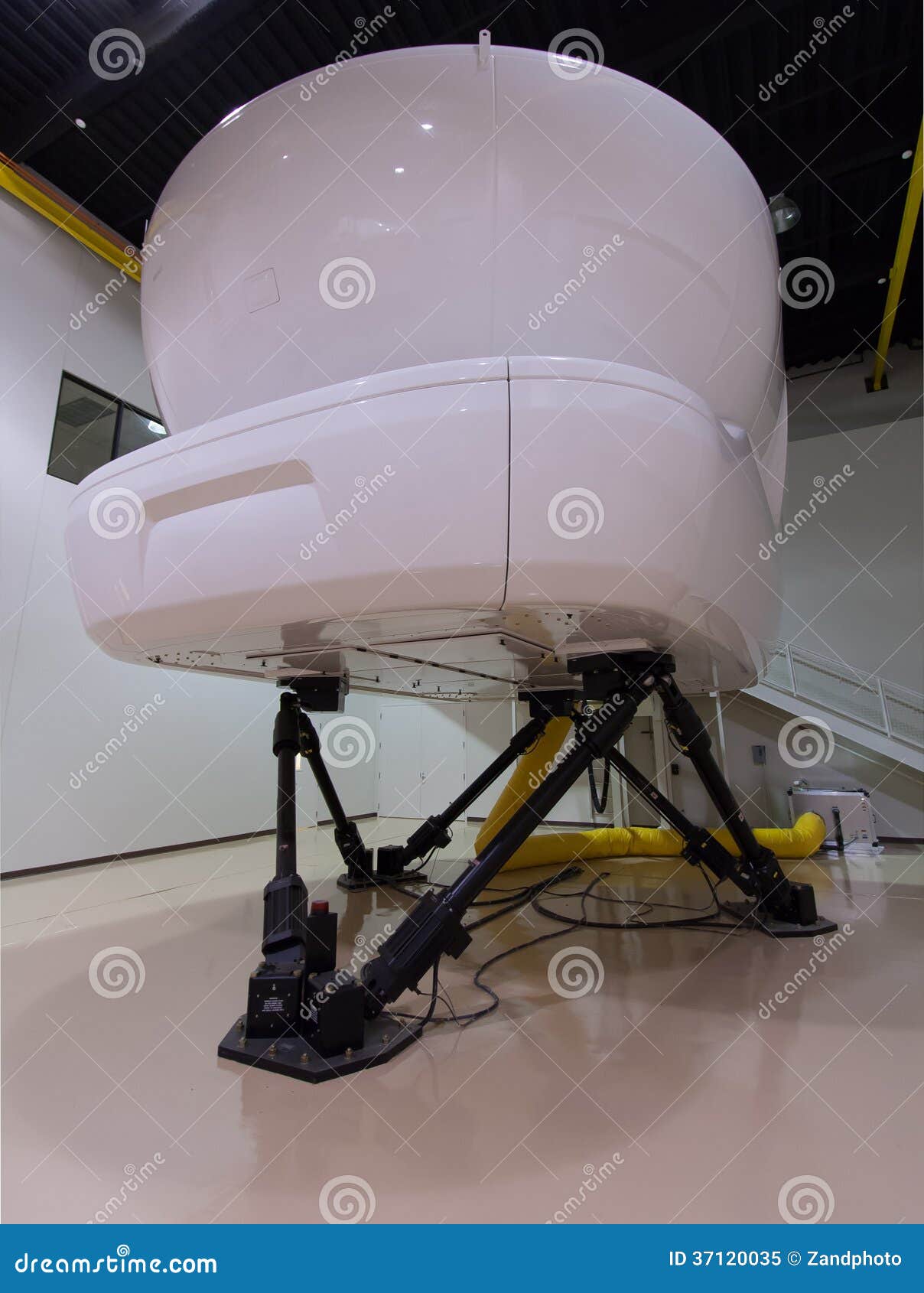 Full Flight Simulator stock image. Image of aircraft - 37120035