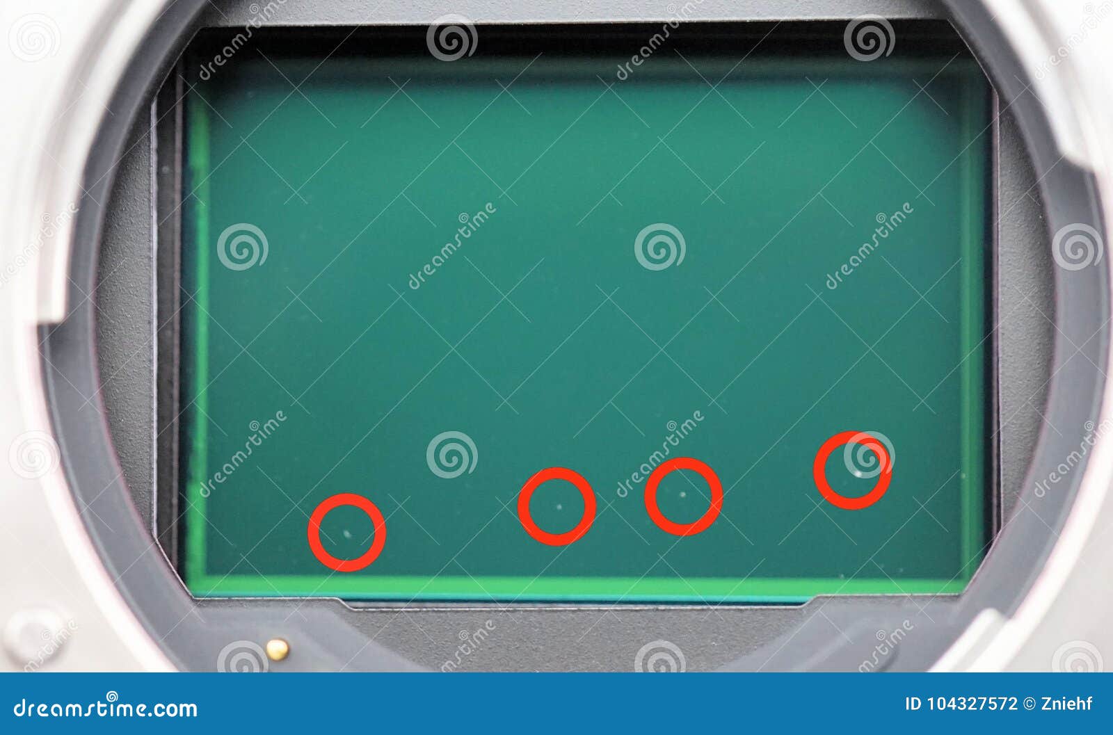 Full Format Sensor with Recognizable and Highlighted Sensor Spot Stock ...