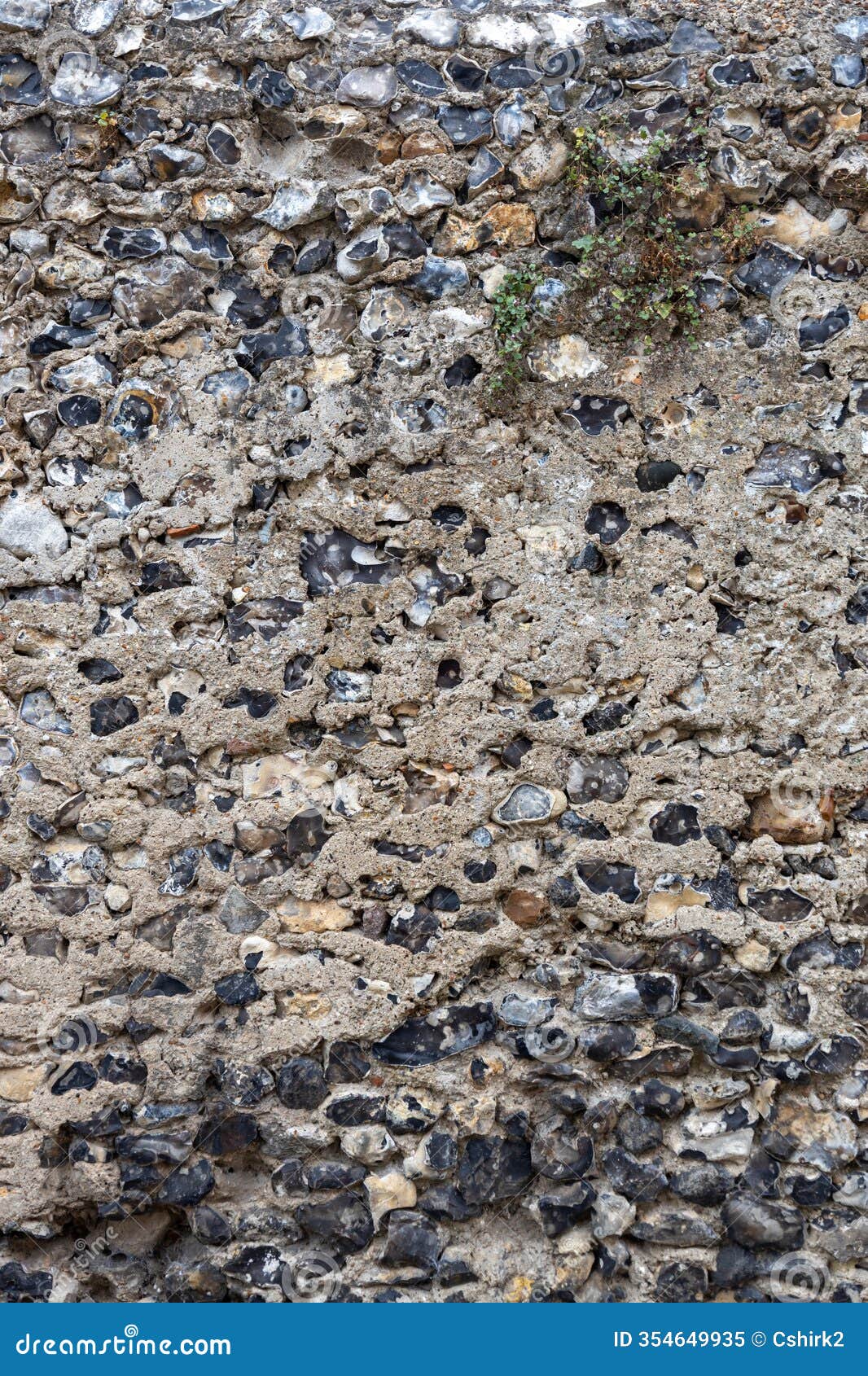 Medieval Flint Stone Wall Texture Background Stock Image - Image of ...