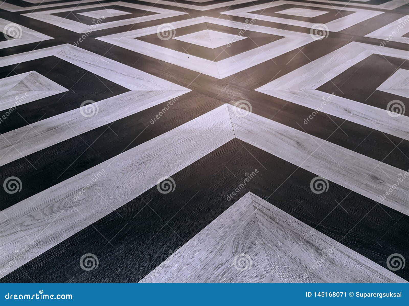Background of Perspective Wooden Texture Black and White Square Pattern ...