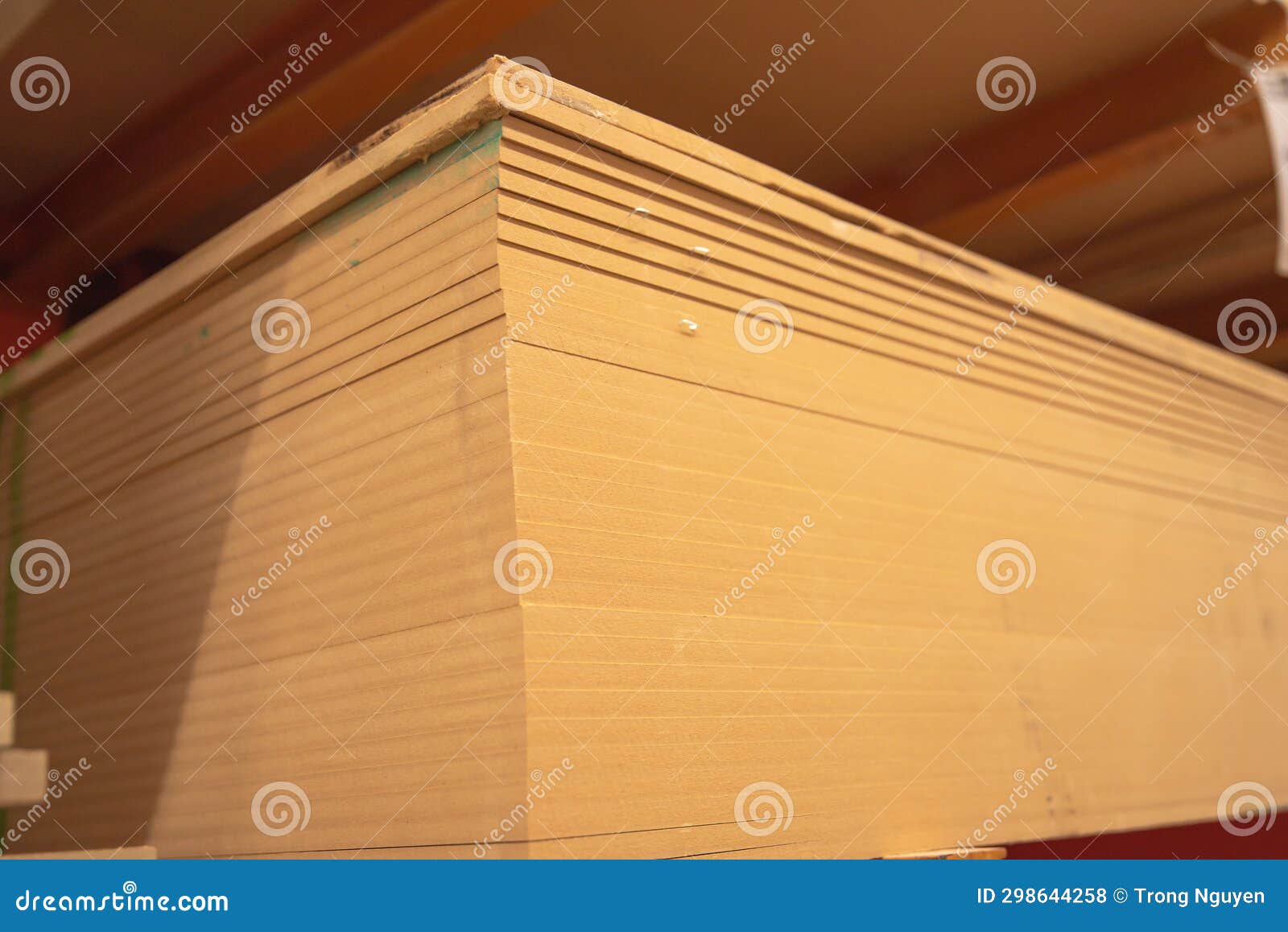 Full Frame Background Stack of MDF Medium Density Fiberboard Panels ...