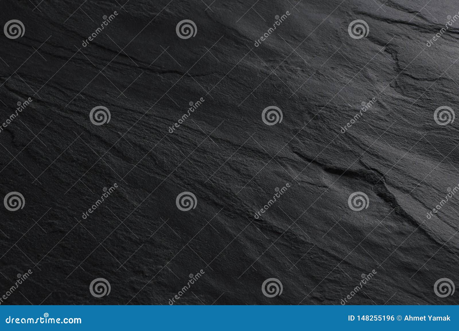 Smooth Black Stone Texture