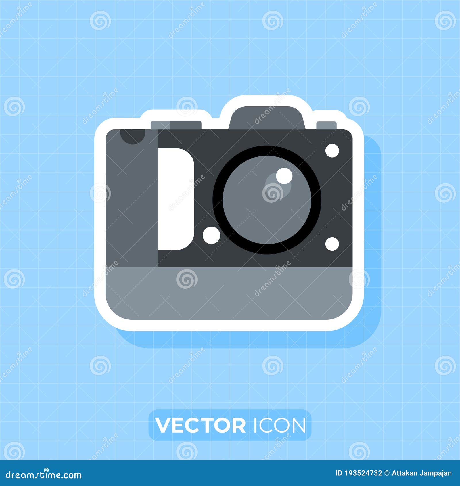 Full Frame Camera Icon,Flat Design Element Stock Vector - Illustration ...