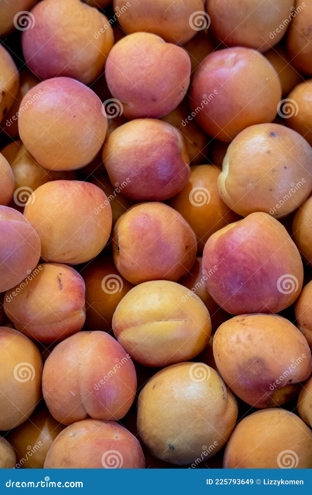 Full Frame Close-up of Fresh Nectarines, Fruit at a Market Stock Image ...