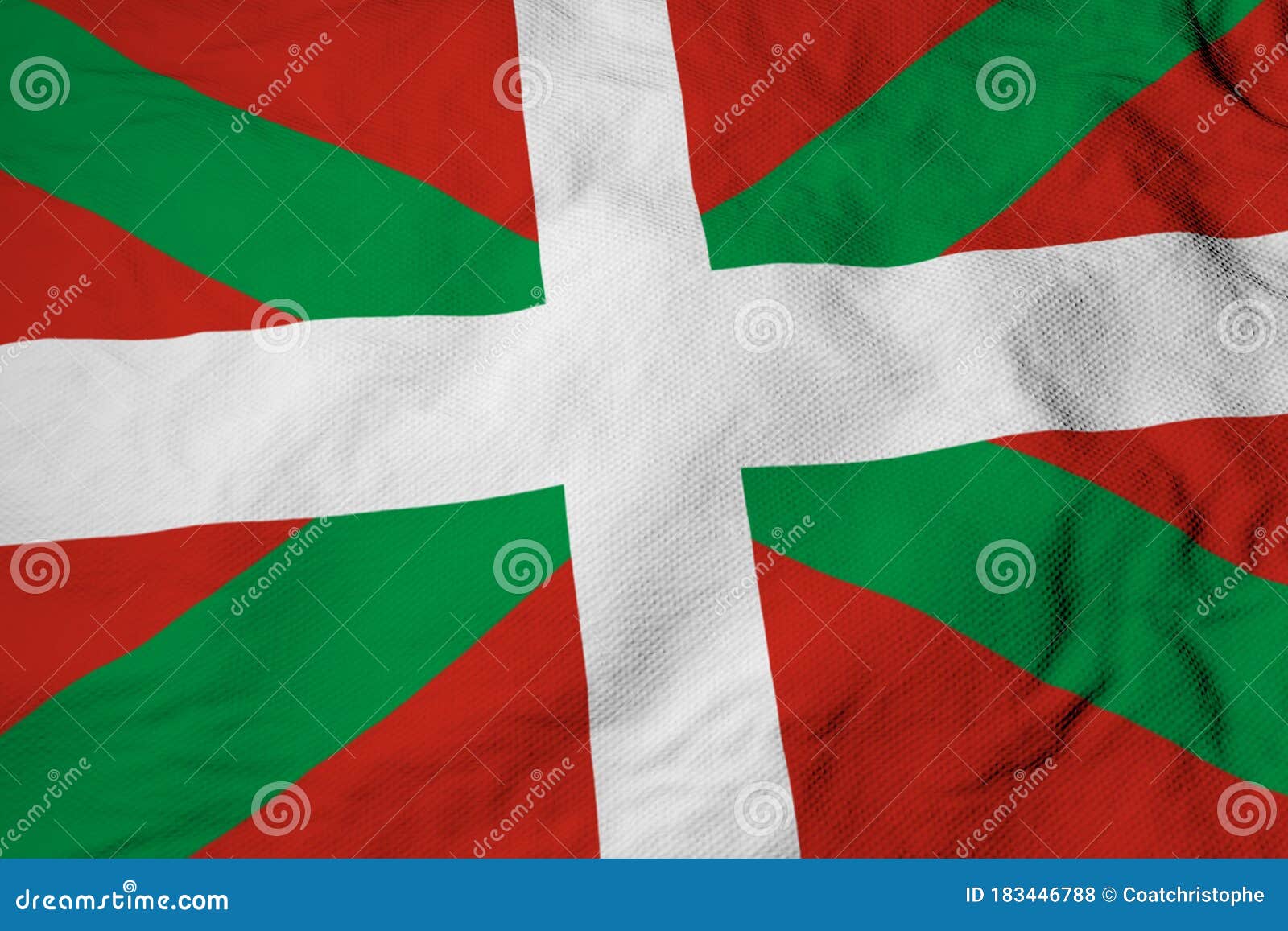 Basque Flag . Baskia, Autonomus Territory In Spain. Stock Photography ...