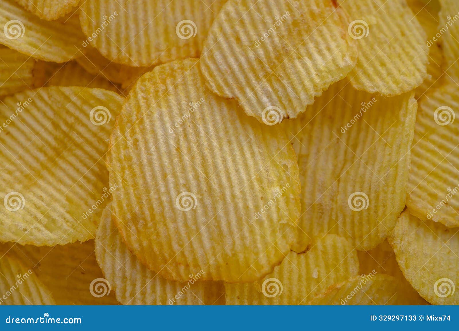 Close-up Full Frame of Potato Chips 1 Stock Image - Image of product ...