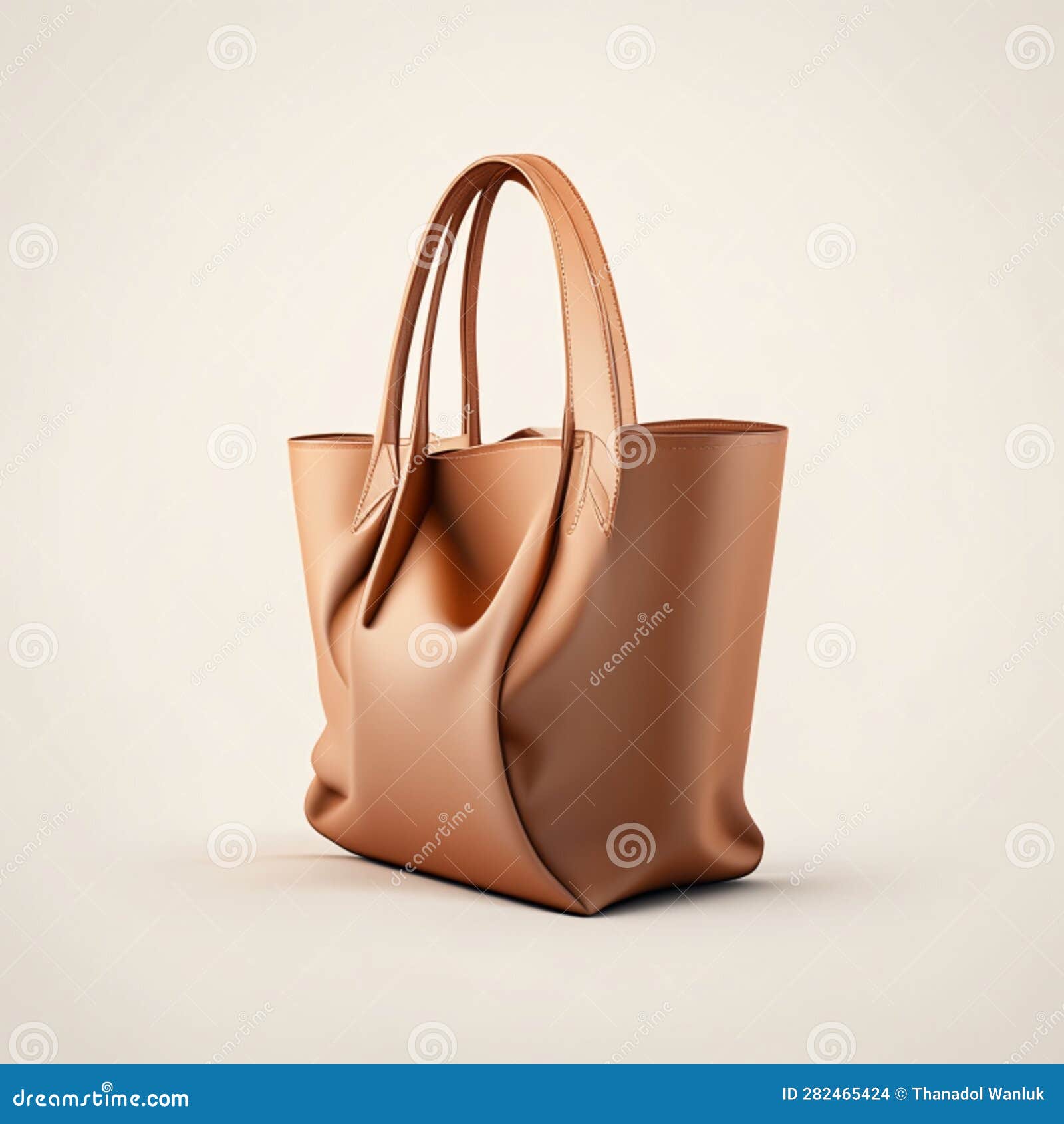 A Full Frame-friendly Light Brown Tote Bag Would Typically Be a ...