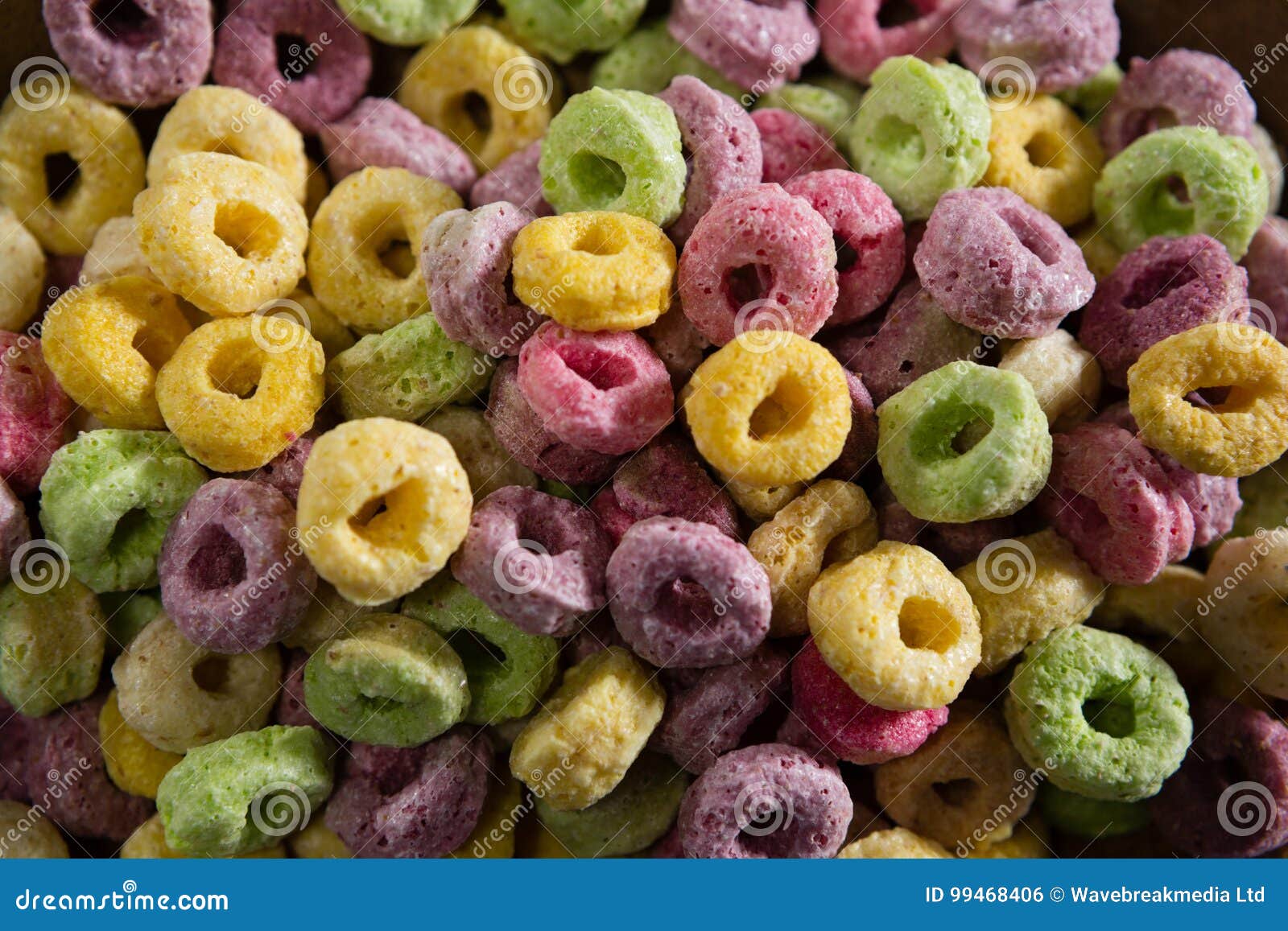 Close-up of froot loops stock photo. Image of protein - 99468406