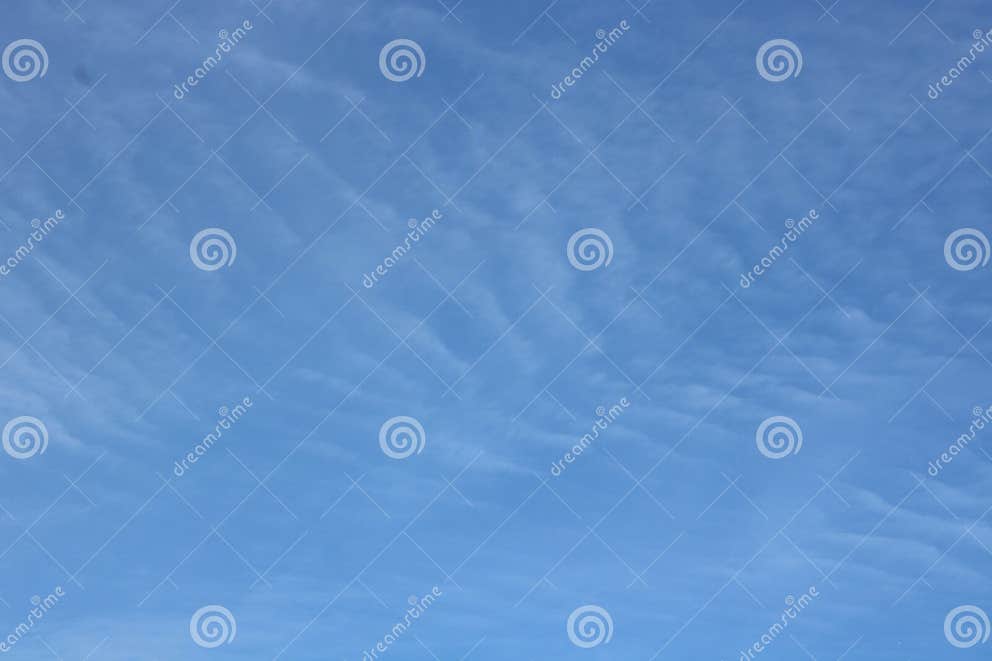 Full Frame Image of Blue Sky with Soft Scudding Cloud Formation Stock ...