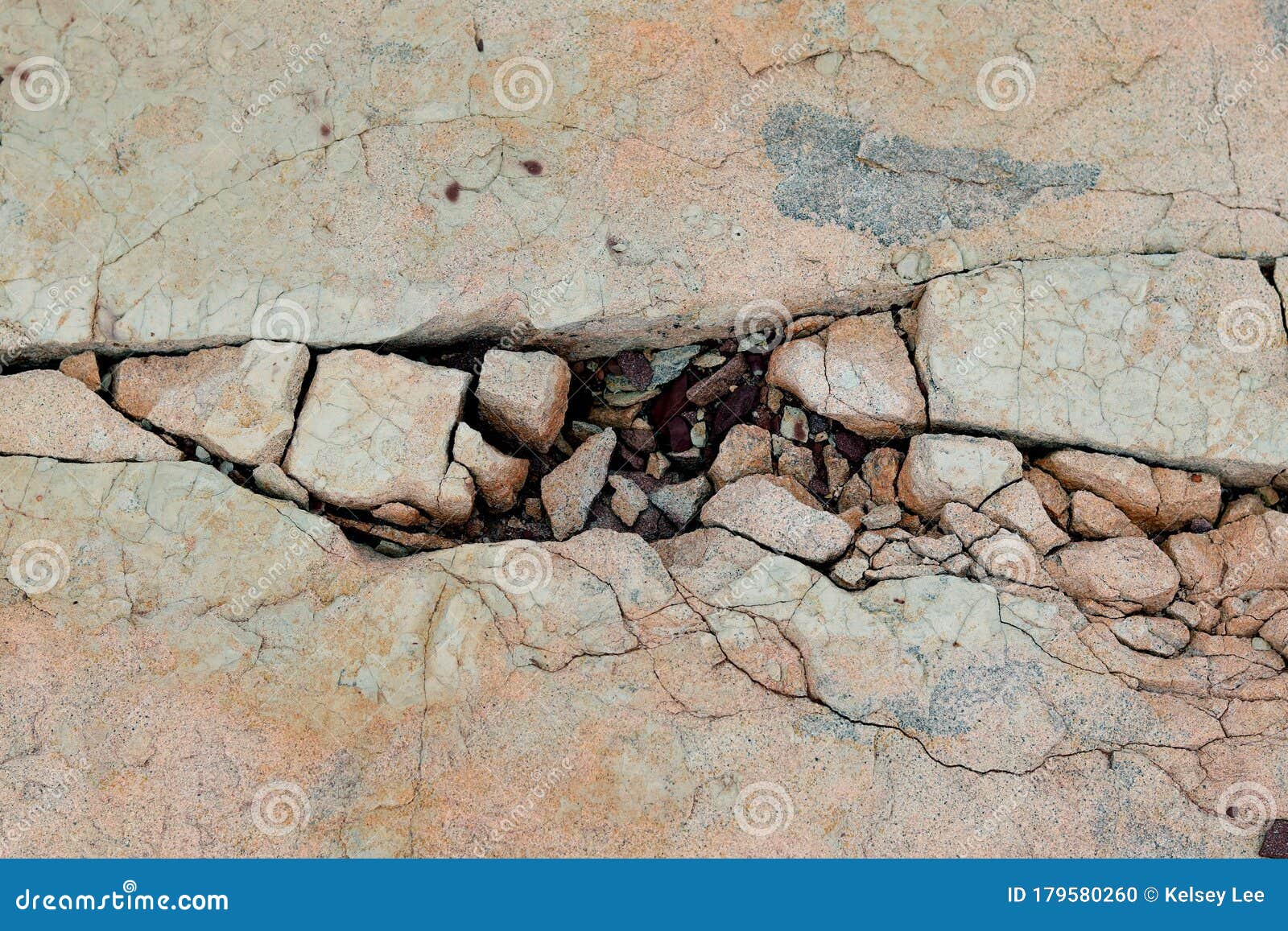 Full Frame Rock Formation with Breaks and Cracks Stock Photo - Image of ...