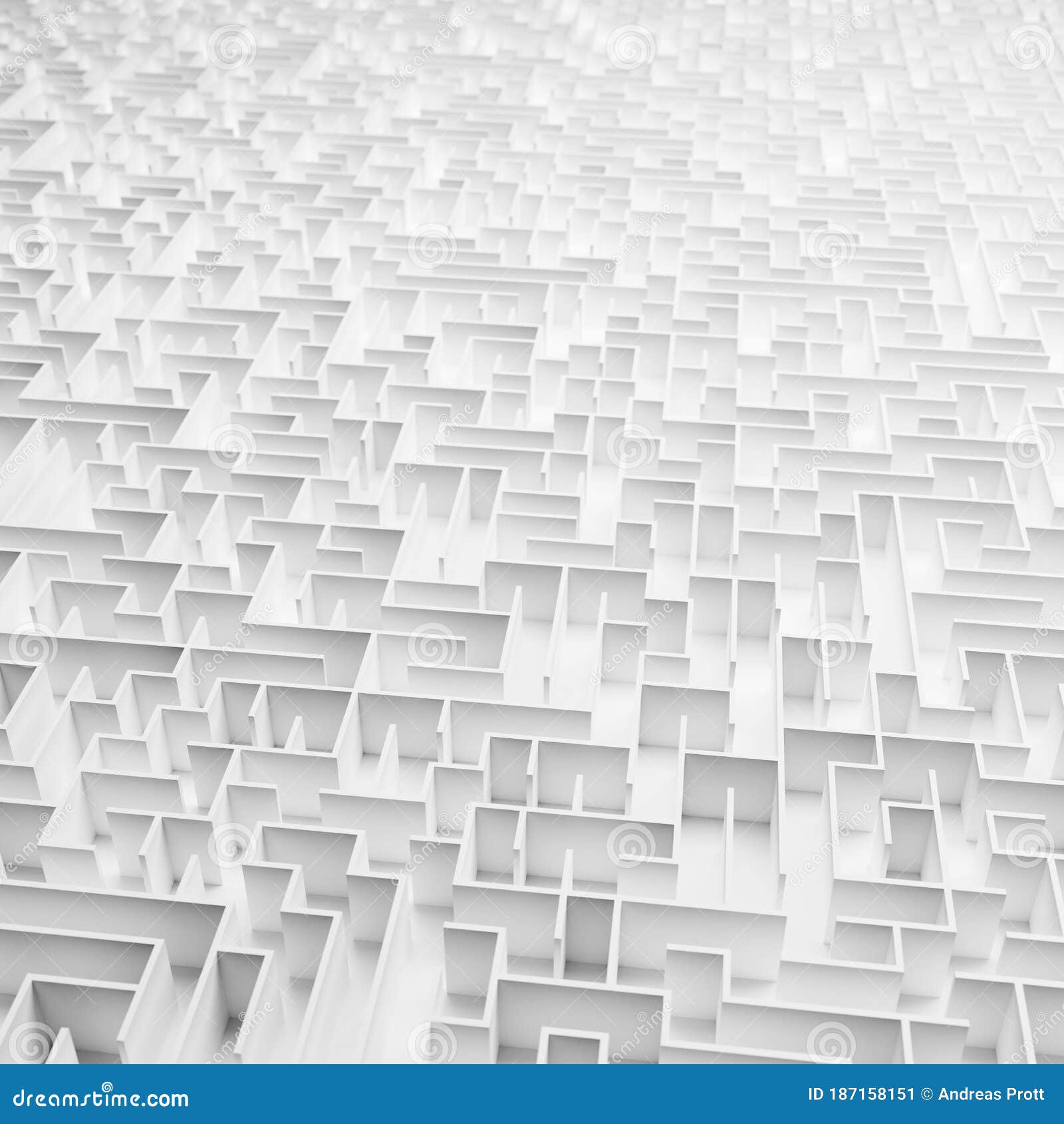 Full Frame Image of an Endless Maze with White Walls Shot from Above ...