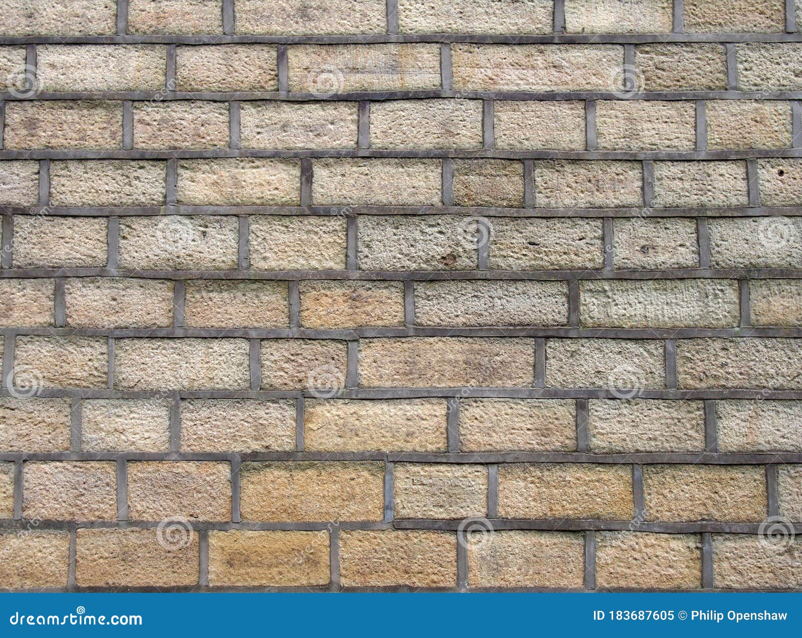 Full Frame Image of an Old Yellow Sandstone Wall Made of Regular Blocks ...