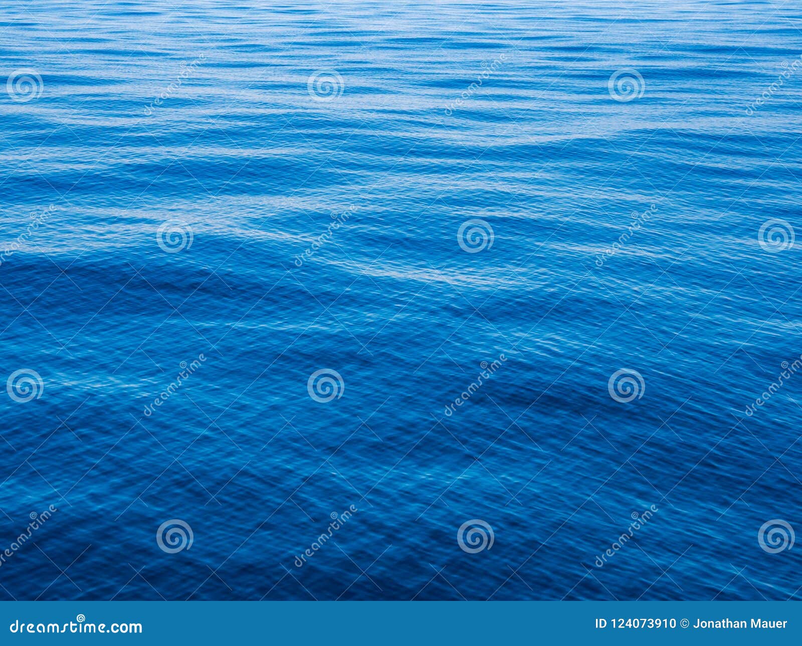Full Frame of Blue Ocean stock photo. Image of light - 124073910